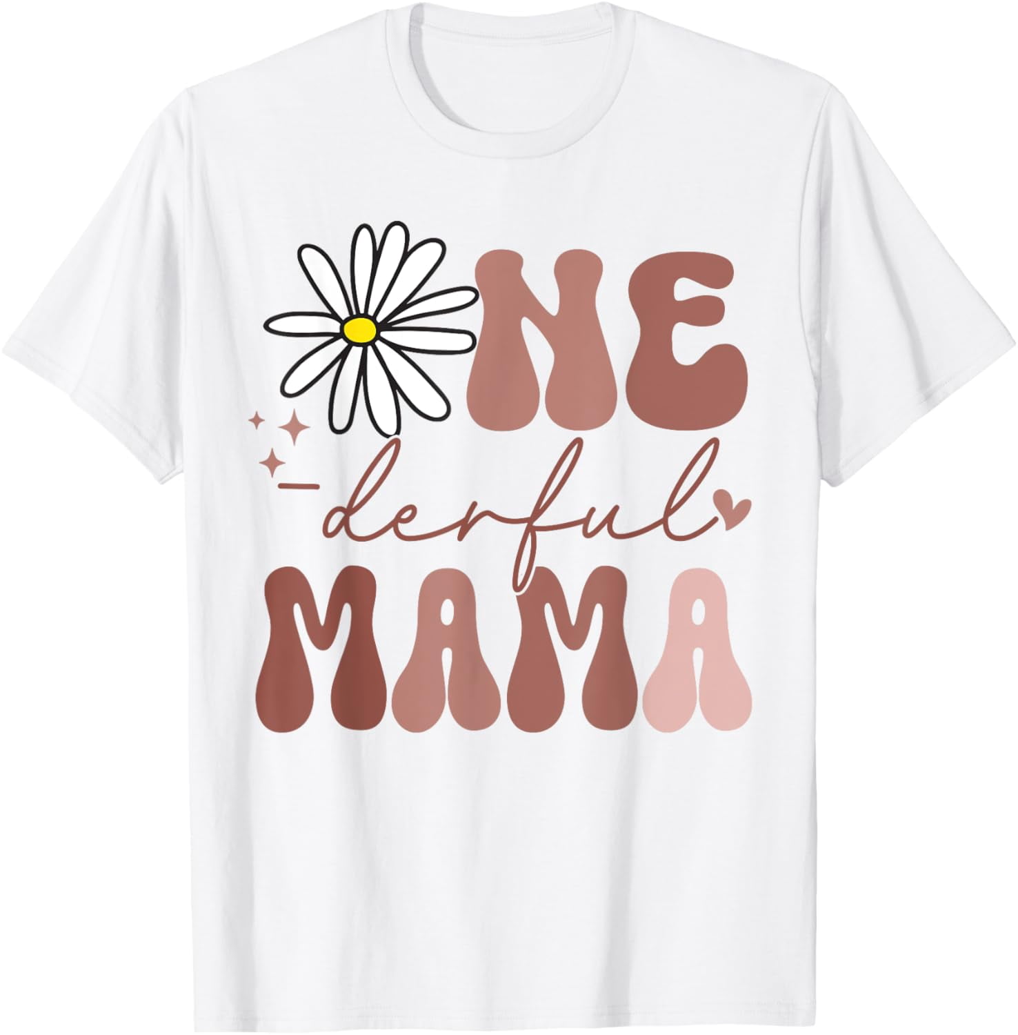 One derful Mama Wild One Daisy First Birthday Family Party T-Shirt ...