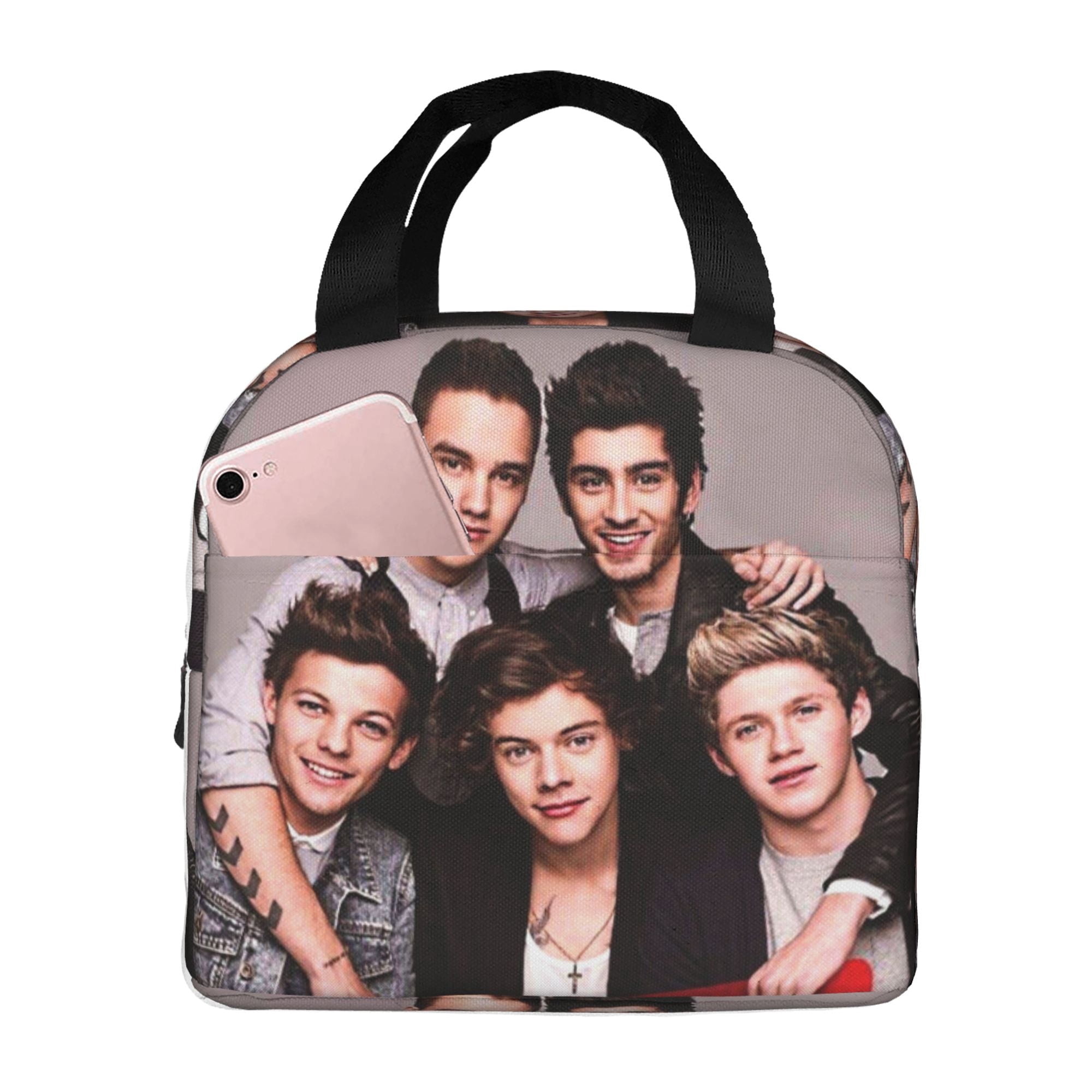 One direction Lunch Bag Lunch Bag Tote Bag Insulated Lunch Box Picnic ...
