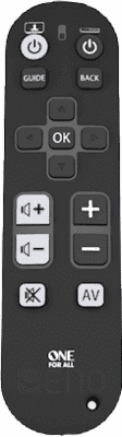 One for All Zapper Basic Universal Remote URC 6810, URC6810 (Universal ...