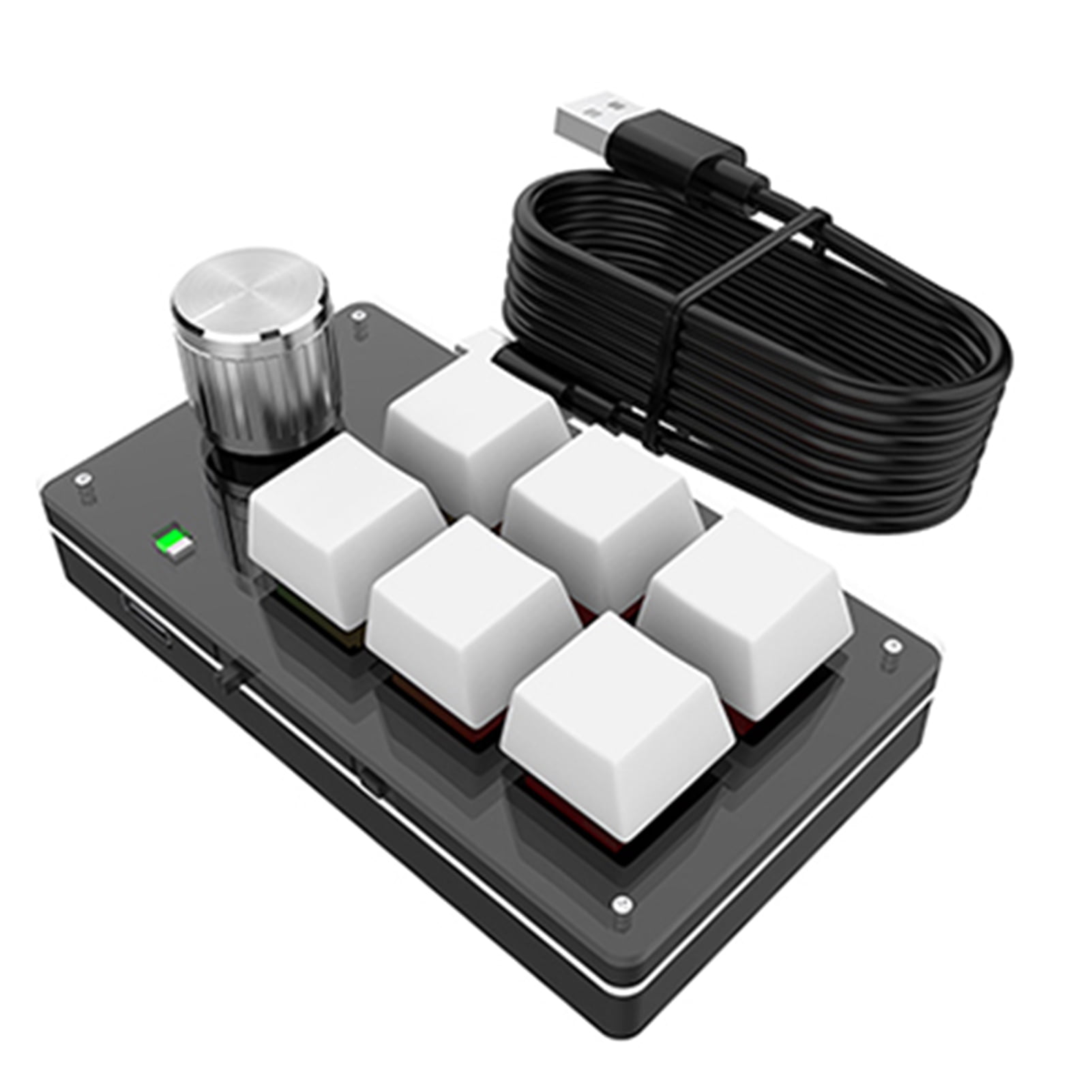 One hand Wired RGB Keyboard Mini Mechanical Keyboard USB Custom keyboard Macro Programmable ...