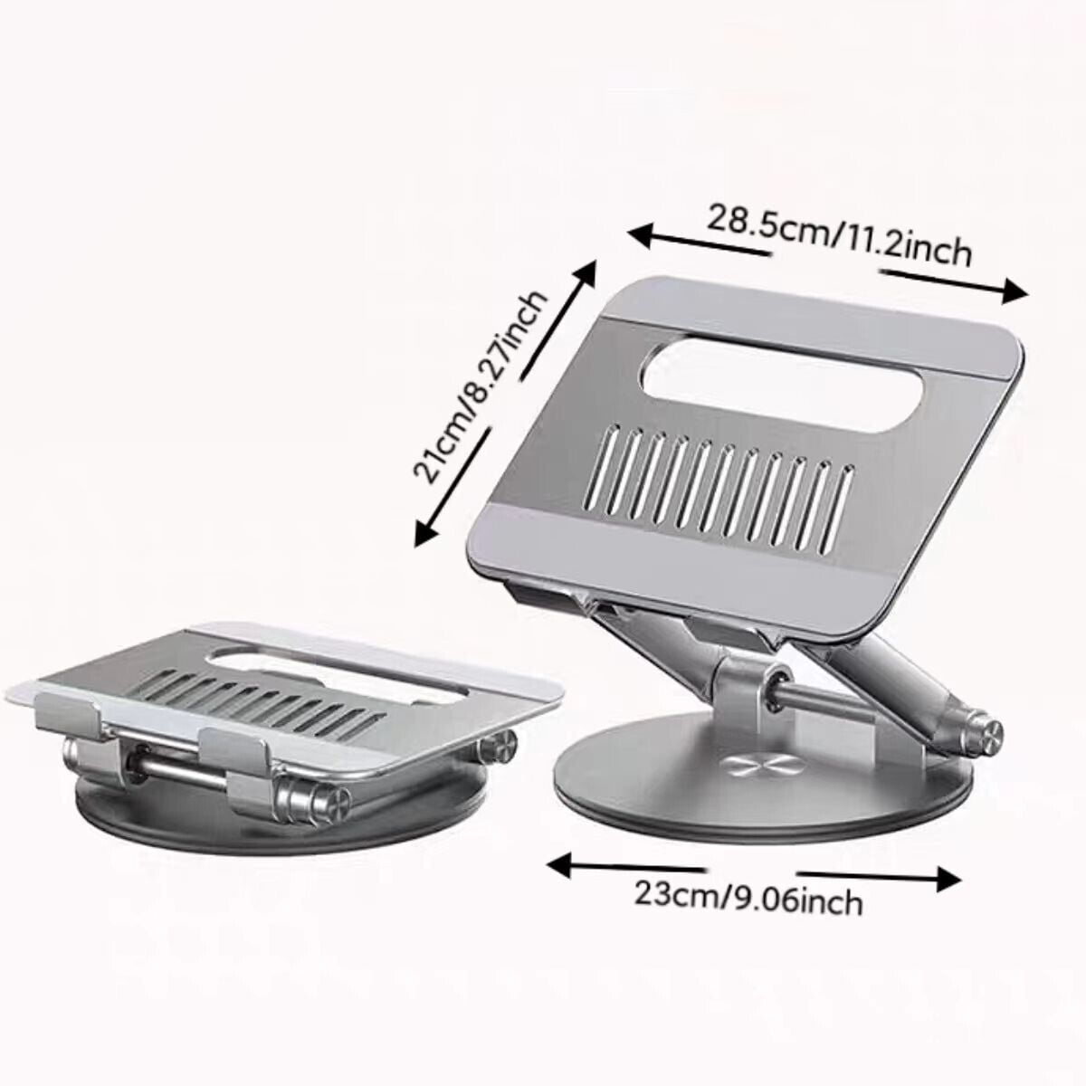 One hand rotation 360° rotation adjustable desktop laptop stand with ...