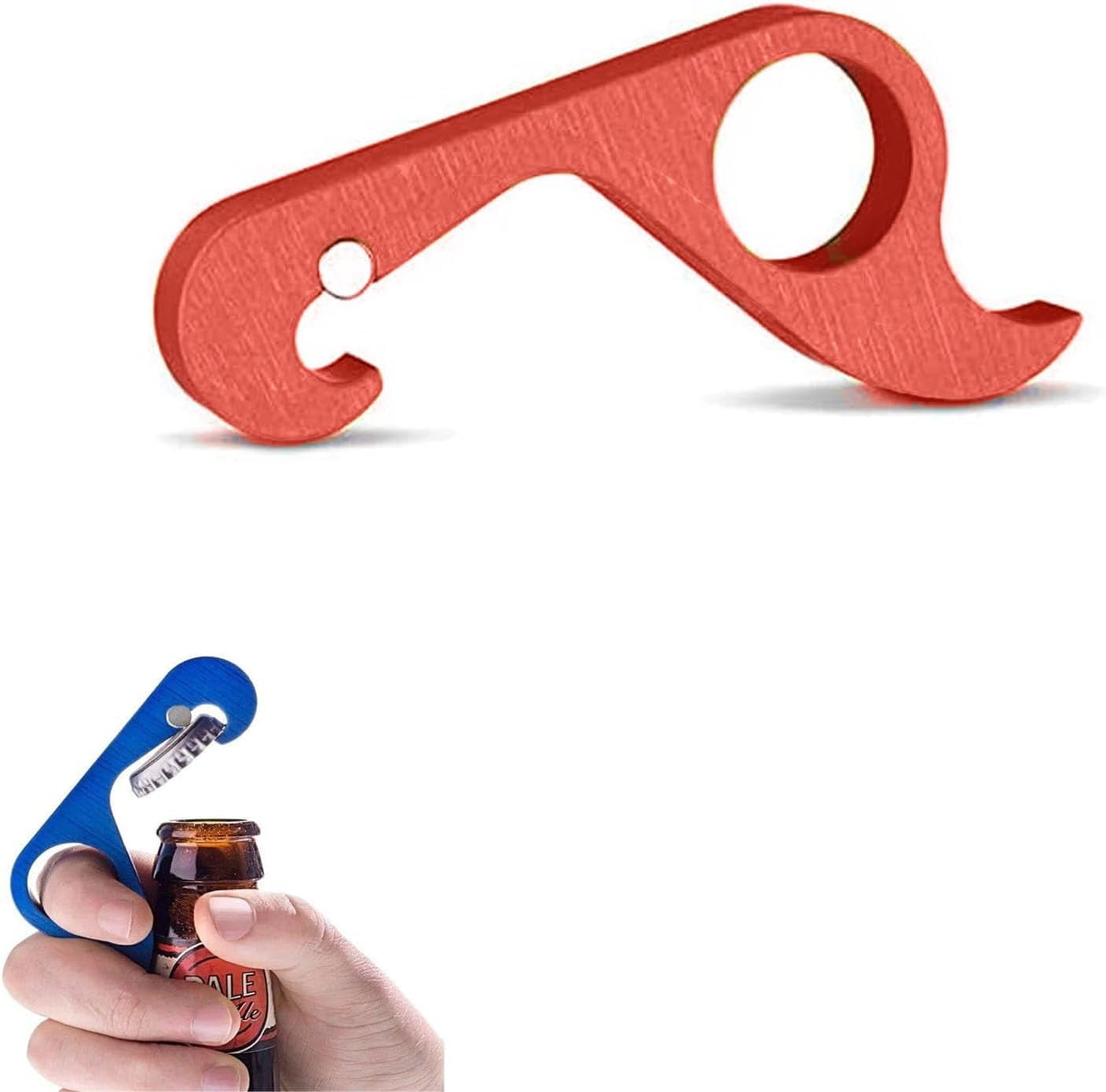 One-handed Bottle Opener, Compact Beverage Aluminum Jar Opener for Weak ...