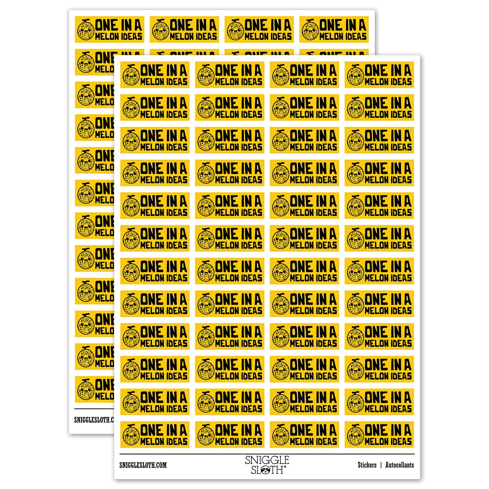 One in a Melon Million Ideas Teacher Student School Sticker Set ...