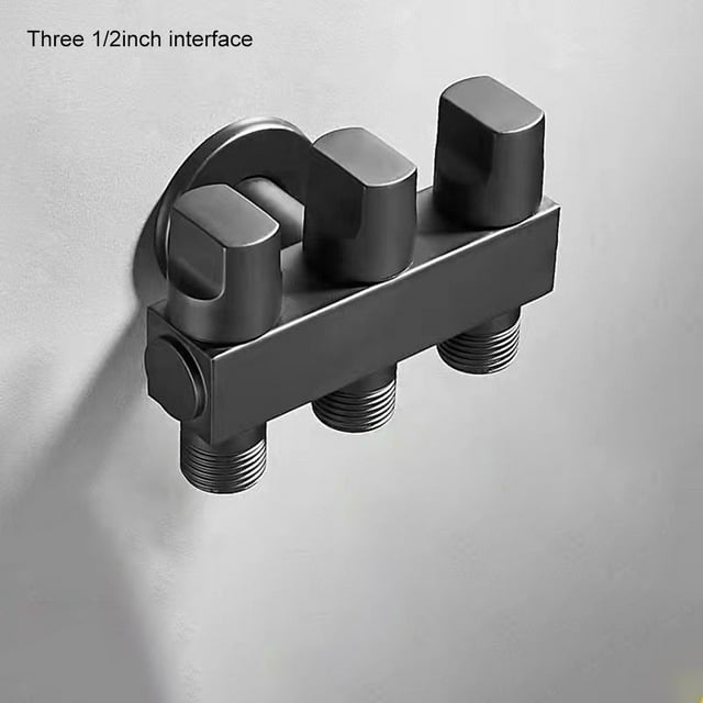 One inlet and three outlet angle valve with separate switch three-way ...