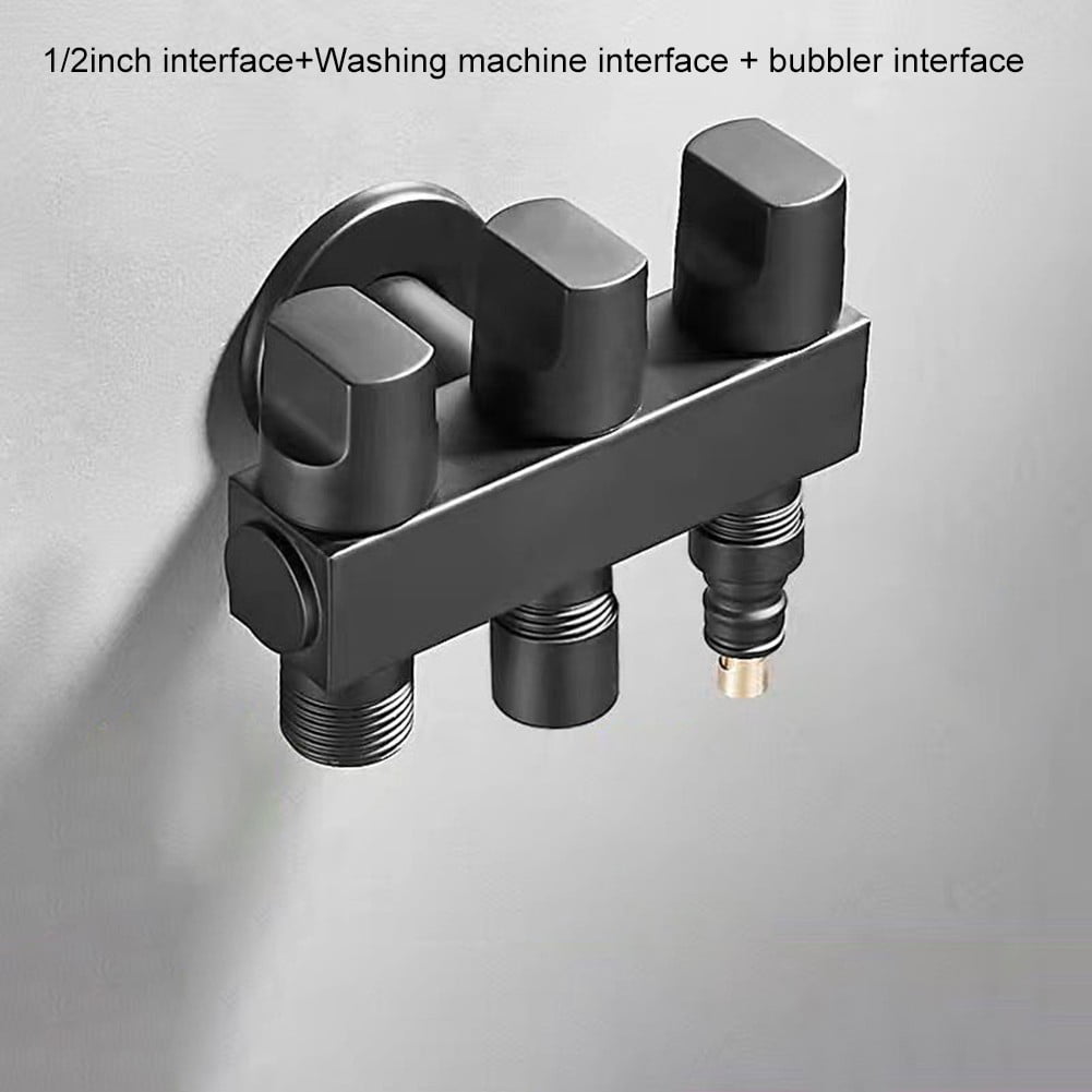 One inlet and three outlet angle valve with separate switch three-way ...