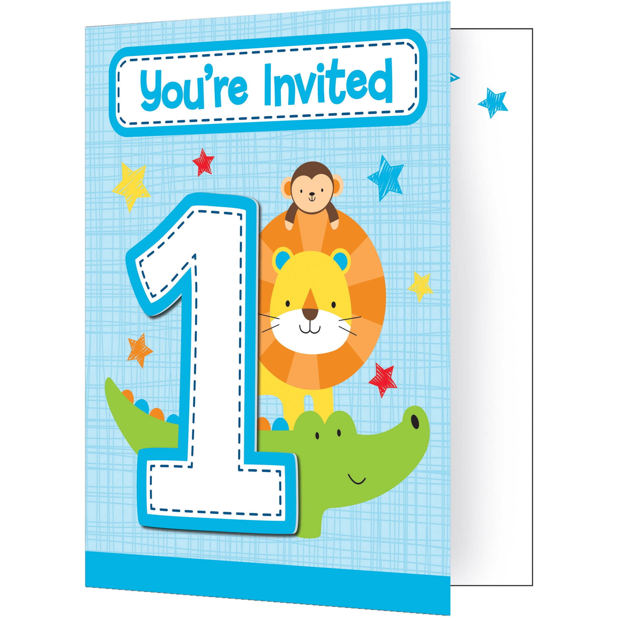 One is Fun Boy Invitations, 8pk - Walmart.com