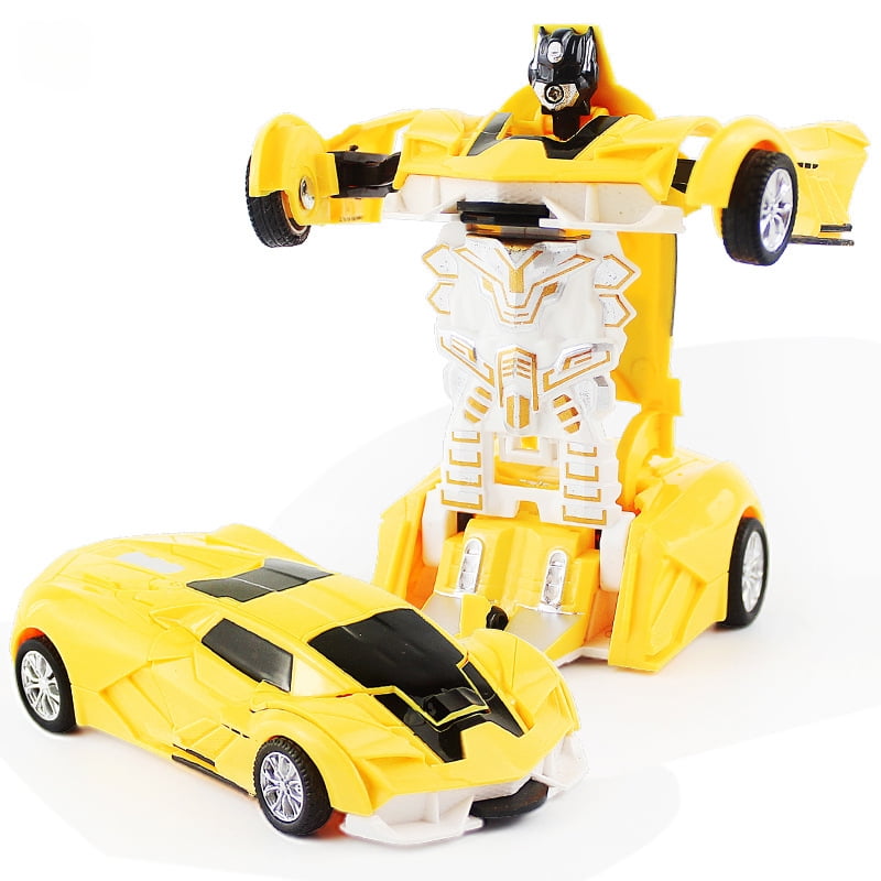 One-key Automatic Transform Robot Car Model Toy for Boys Children ...