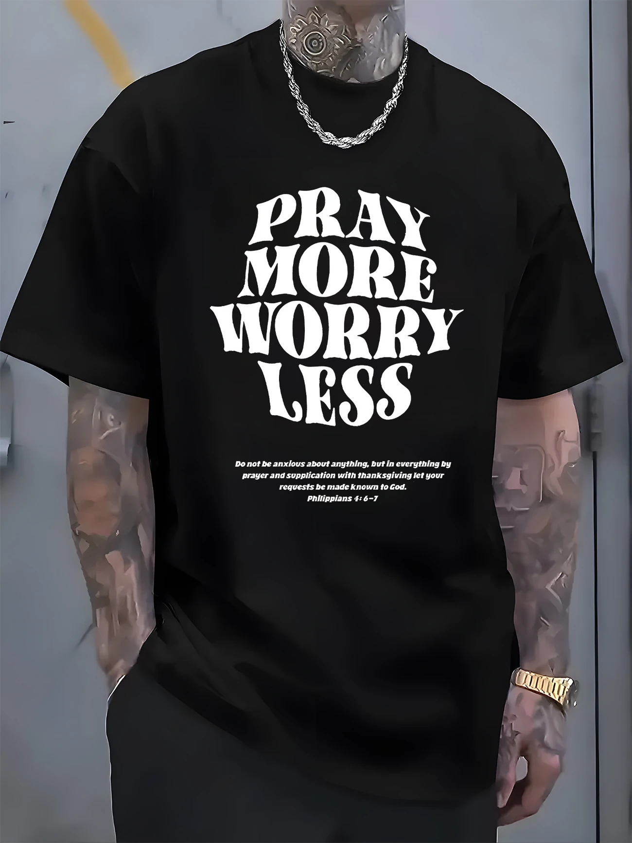 One men's pure cotton T-shirt with exquisite design, novel and ...