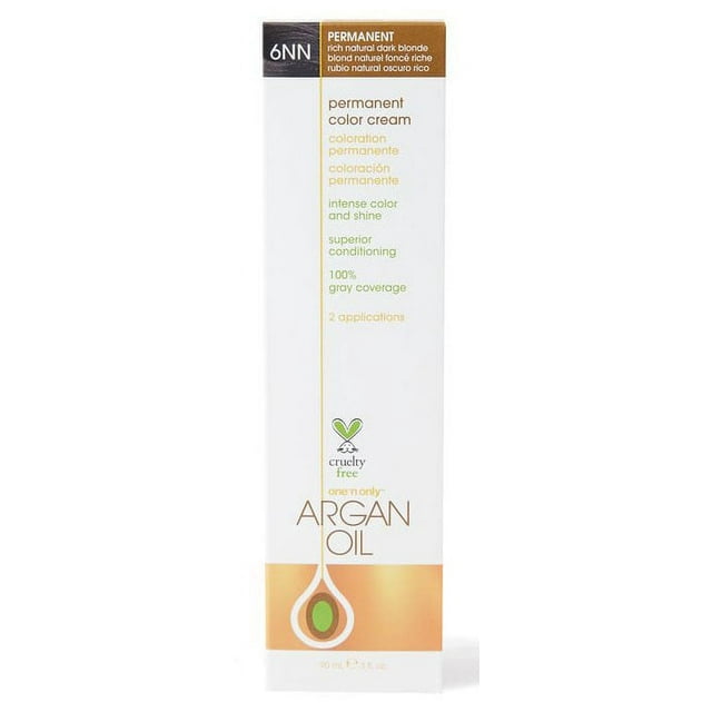 One N Only Argan Oil Permanent Color Cream 6nn Rich Natural Dark