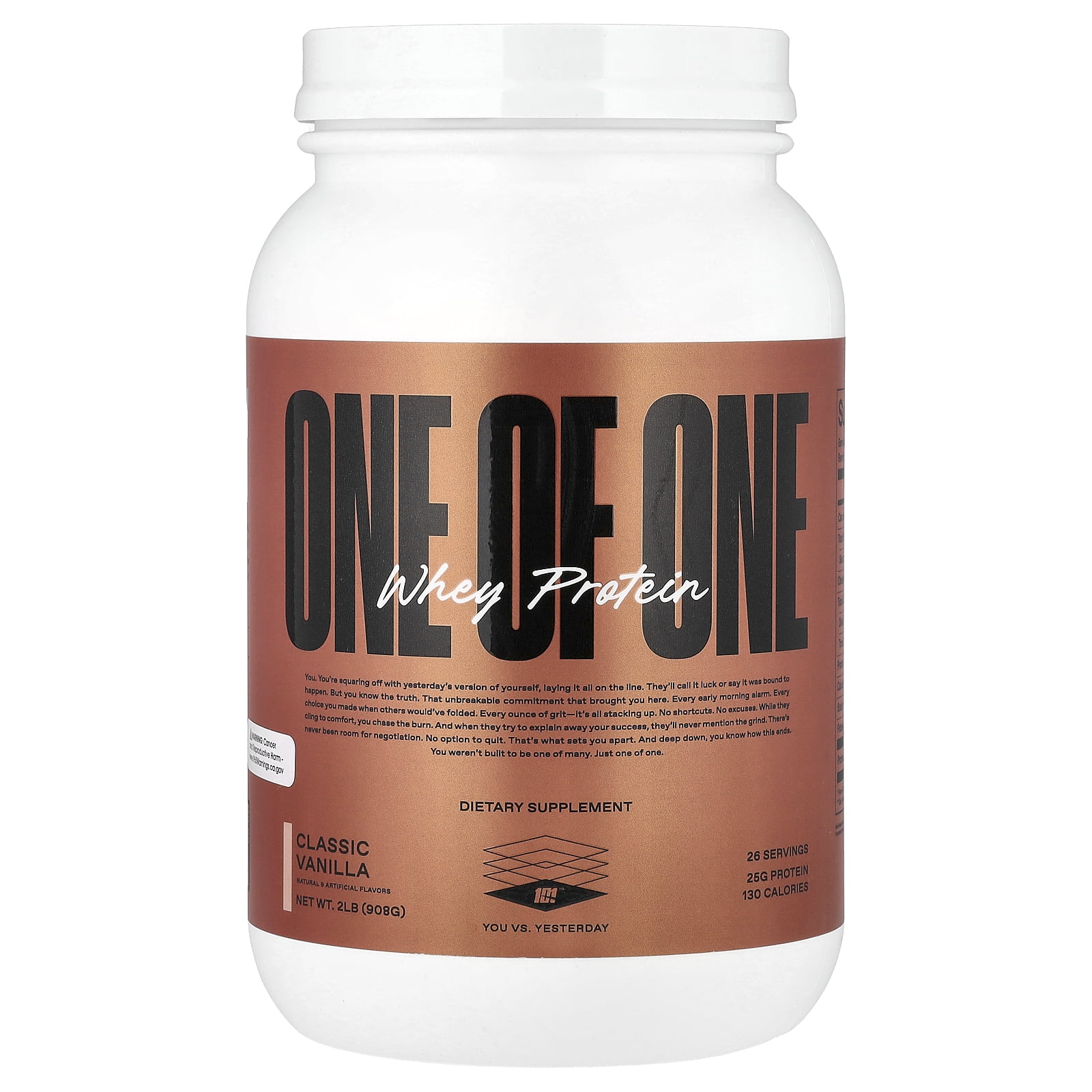 ONE OF ONE Whey Protein, Classic Vanilla, 2 lb (908 g) - Walmart.com
