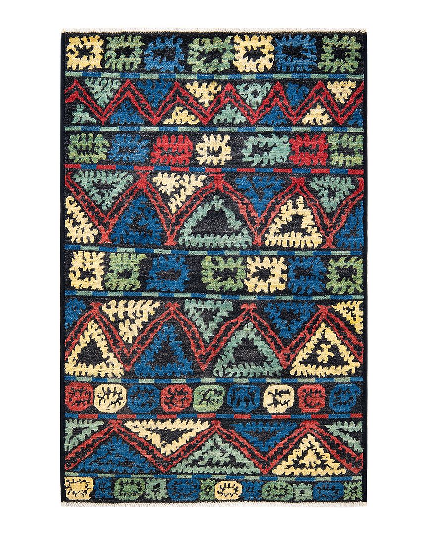 Global Inspiration Ikat Modern Rug - Blue - 8' x 10' - Walmart.com