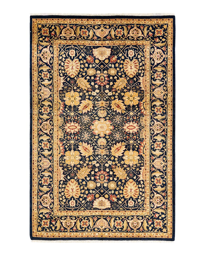Momeni Anatolia Machine Made Wool and NylonLight Blue Area Rug 5'3" X 7 ...