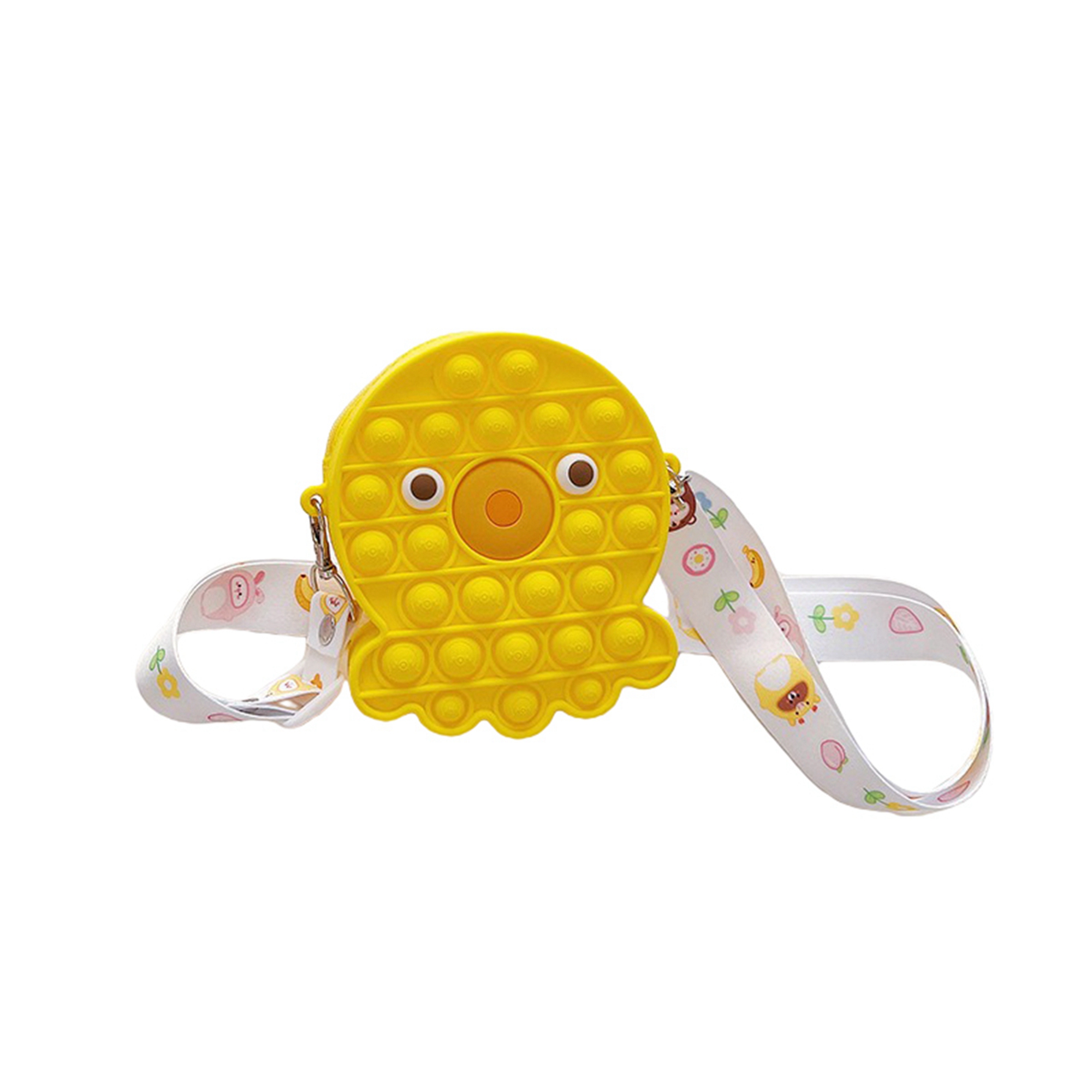 One opening Pop Shoulder Bag Fidget Toys Kids Girl Push Bubble Purse ...