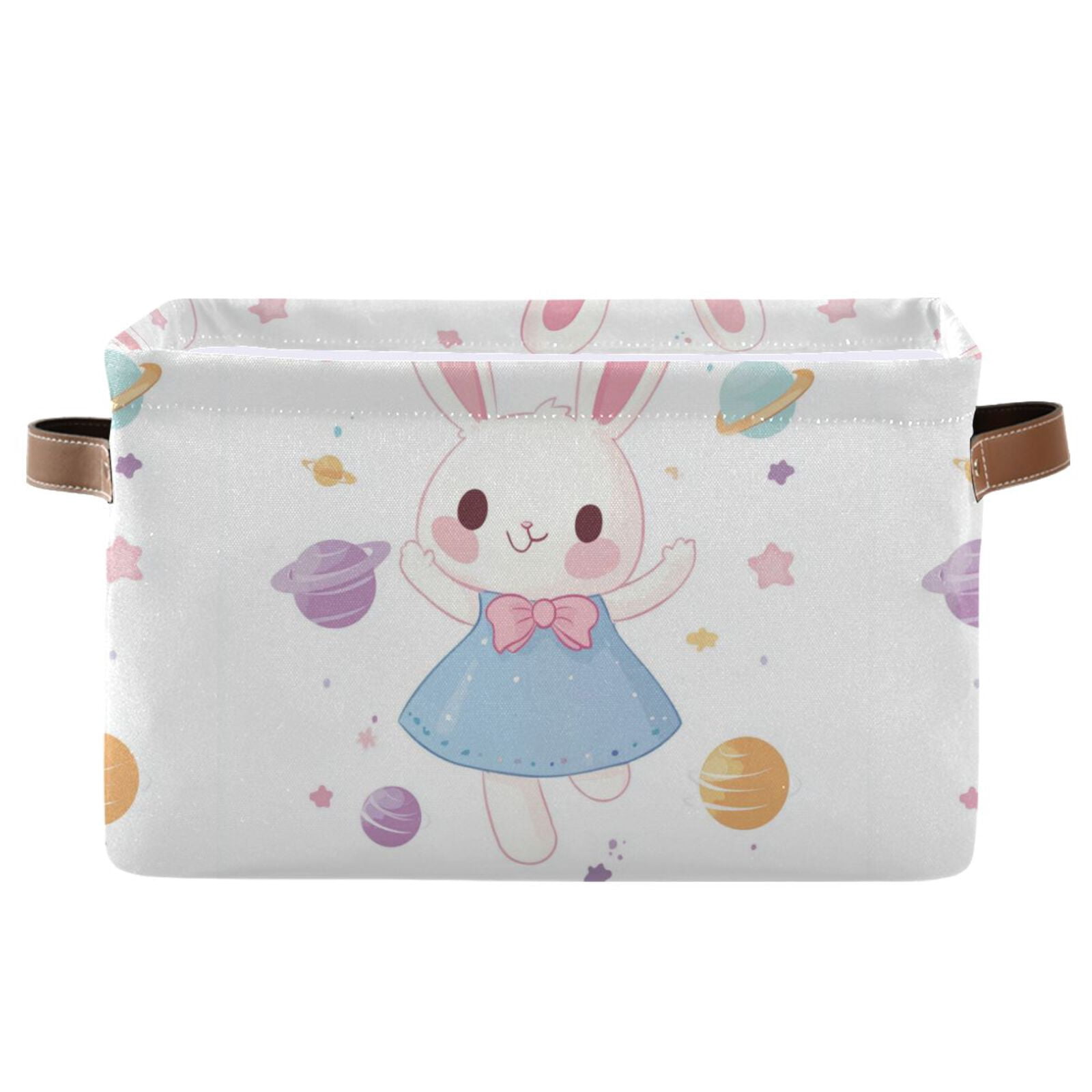 One-pack or two-pack multi-purpose printed open home storage bins Cute ...