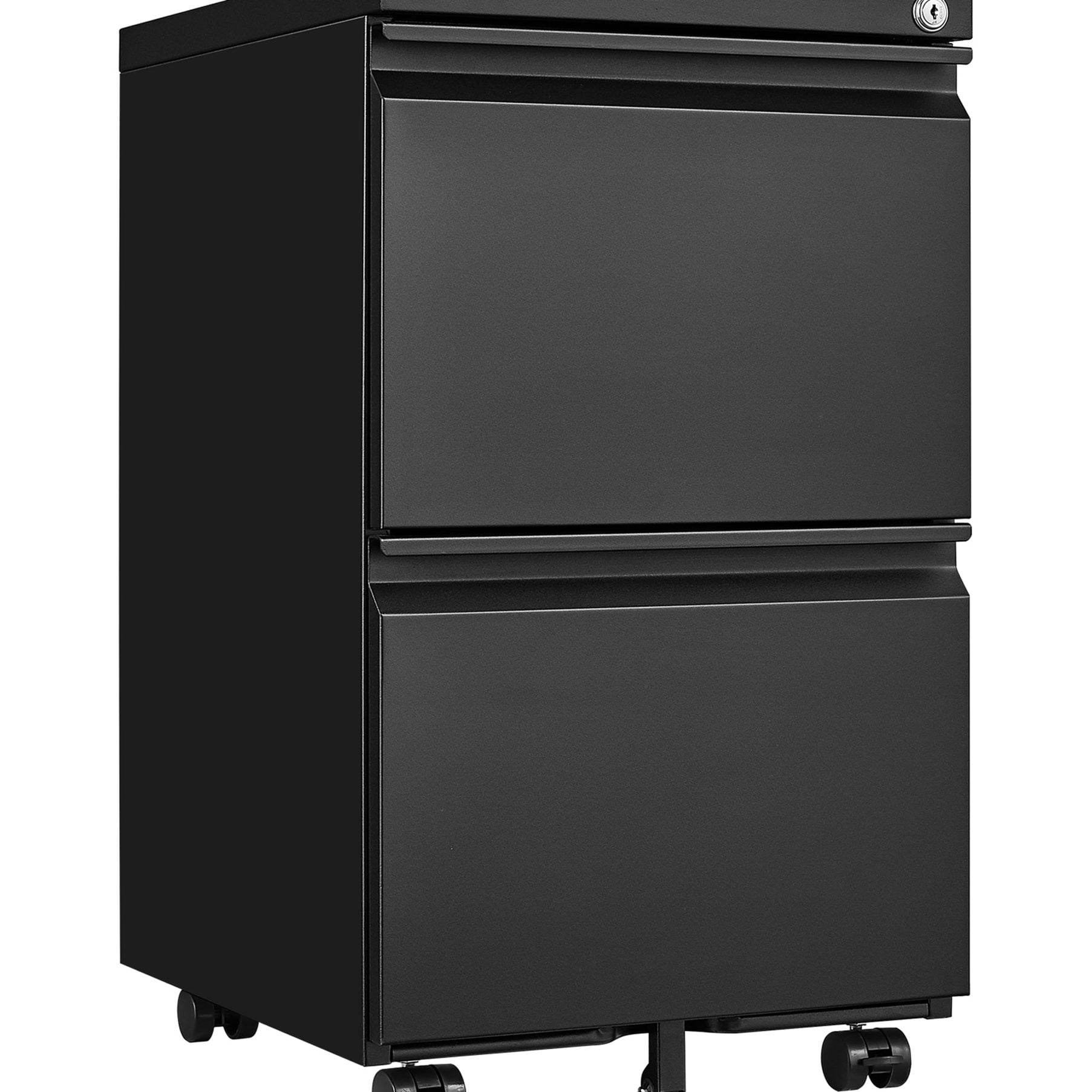 One-piece Molded Handles - Drawer fully withdrawable - Office setting ...