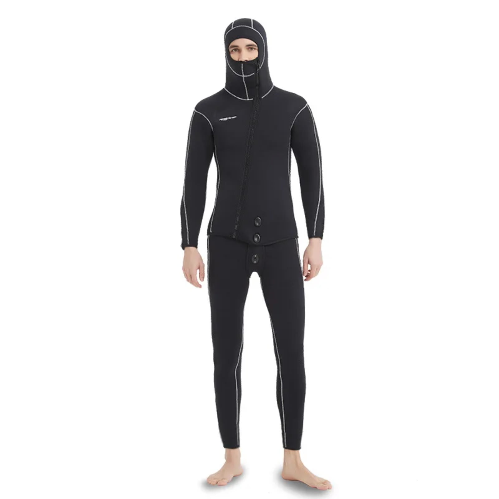 One Piece Wetsuit Mens Long Sleeves Front Unzipper To Keep Warm Surf