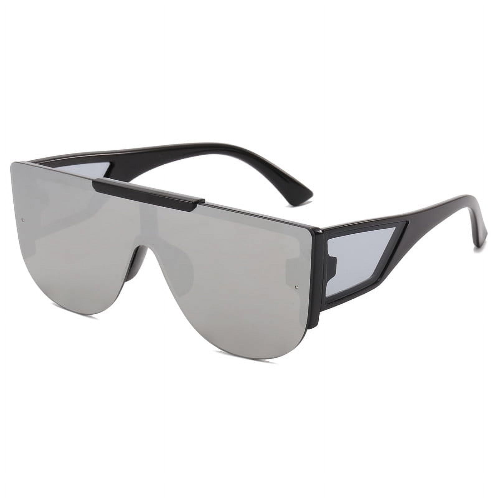 One-piece glasses for women, rimless sunglasses for men, sun protection ...