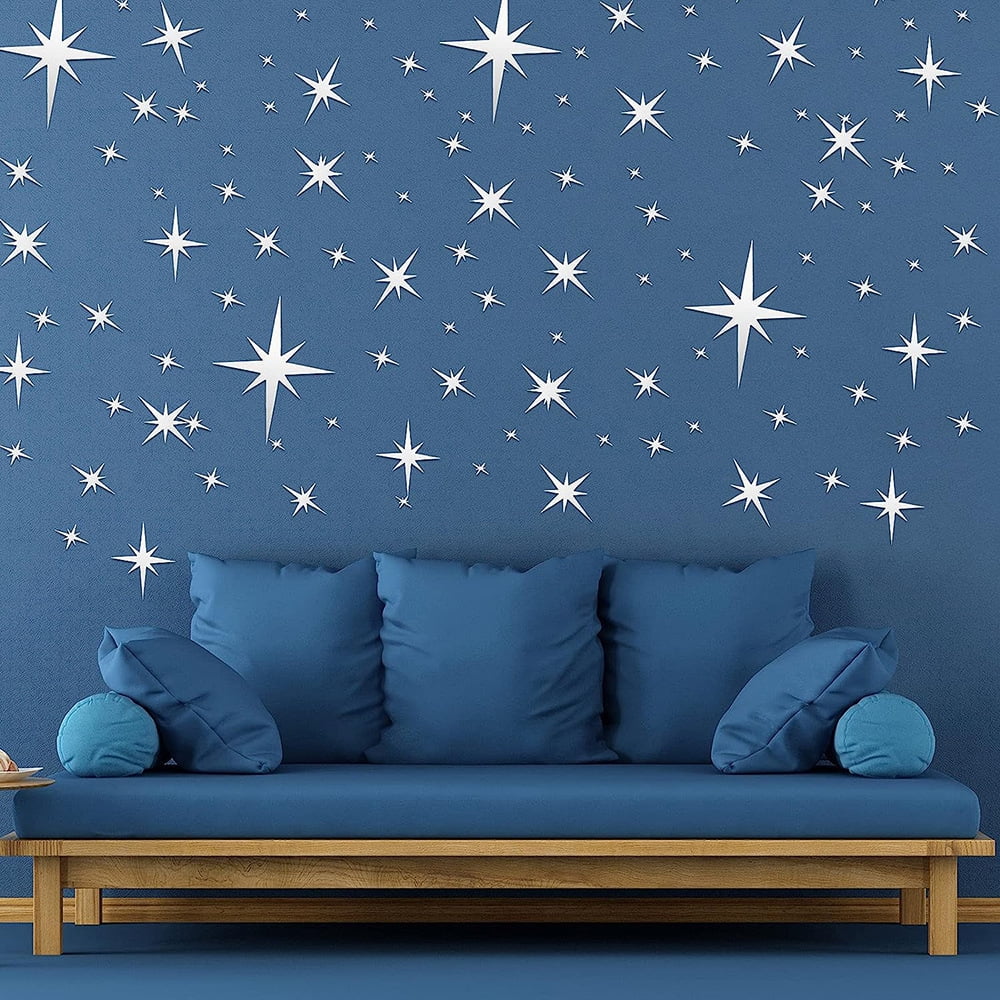 Starlight Acrylic mirror Wall Decor, Star stickers for children's room ...