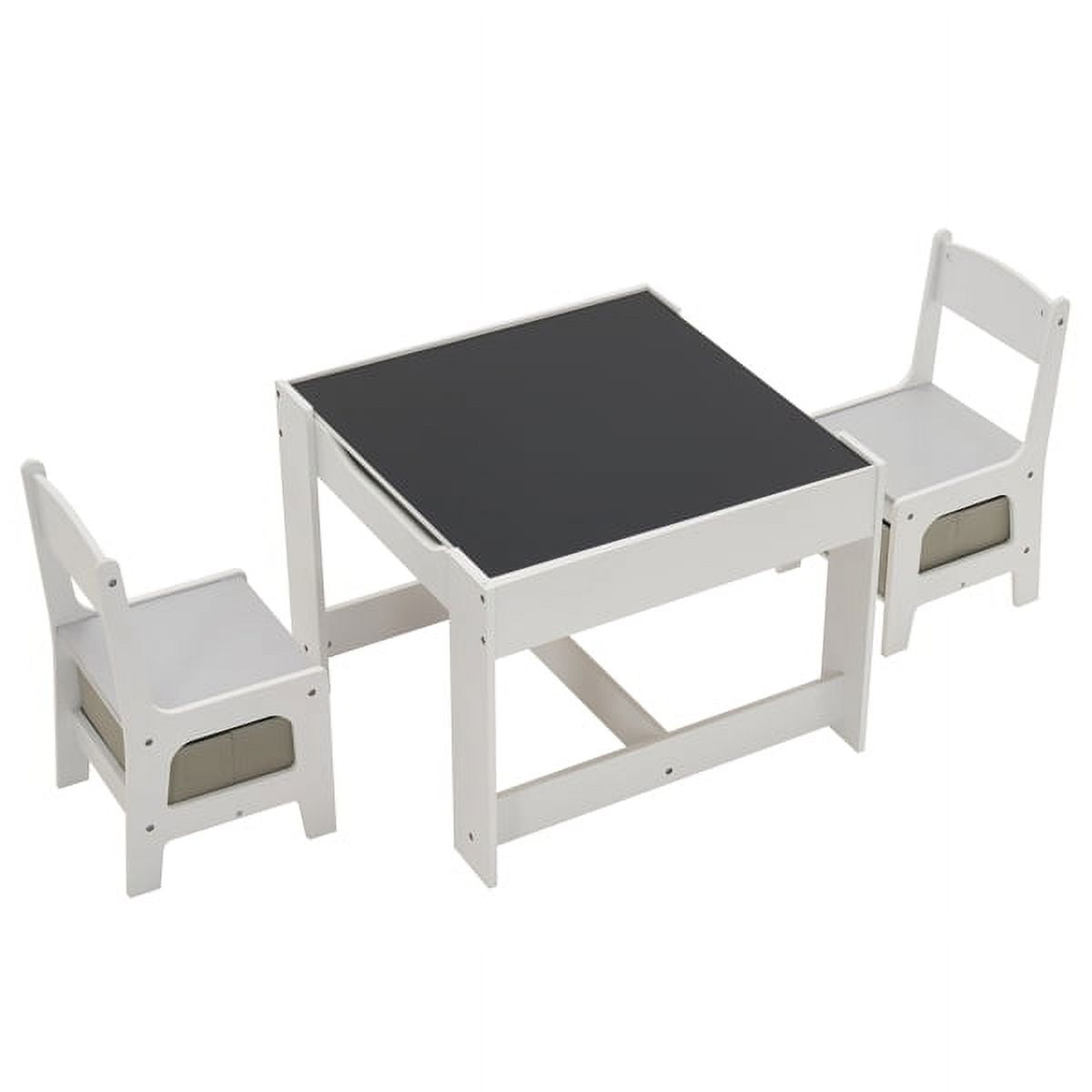 One table, two chairs with two storage bags Melamine board MDF off ...