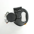 One tow two pet leash with flashlight can be rotated automatically ...