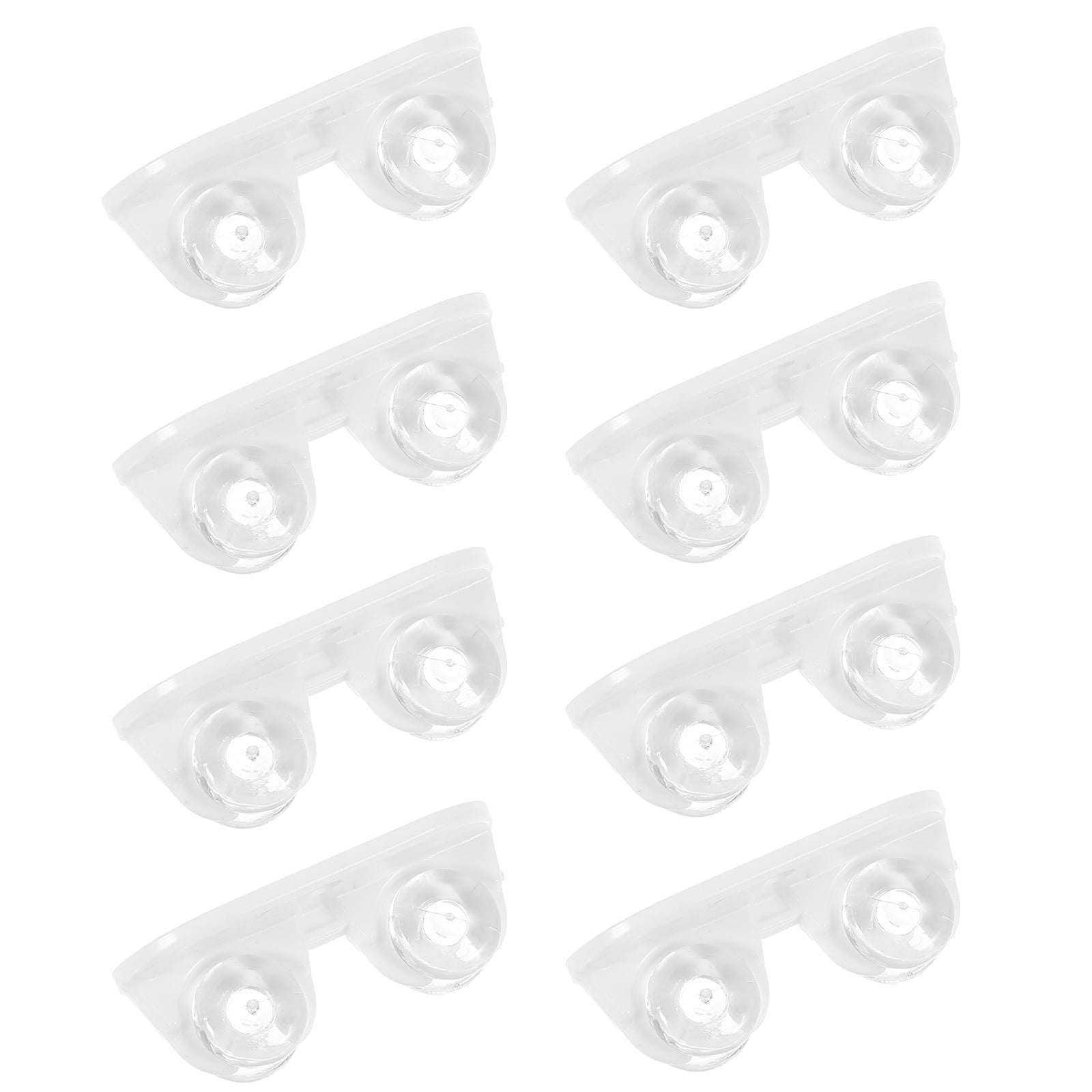 One-way Wheel Heavy Duty Stick Universal Adhesive Casters 8 PCS Abs ...