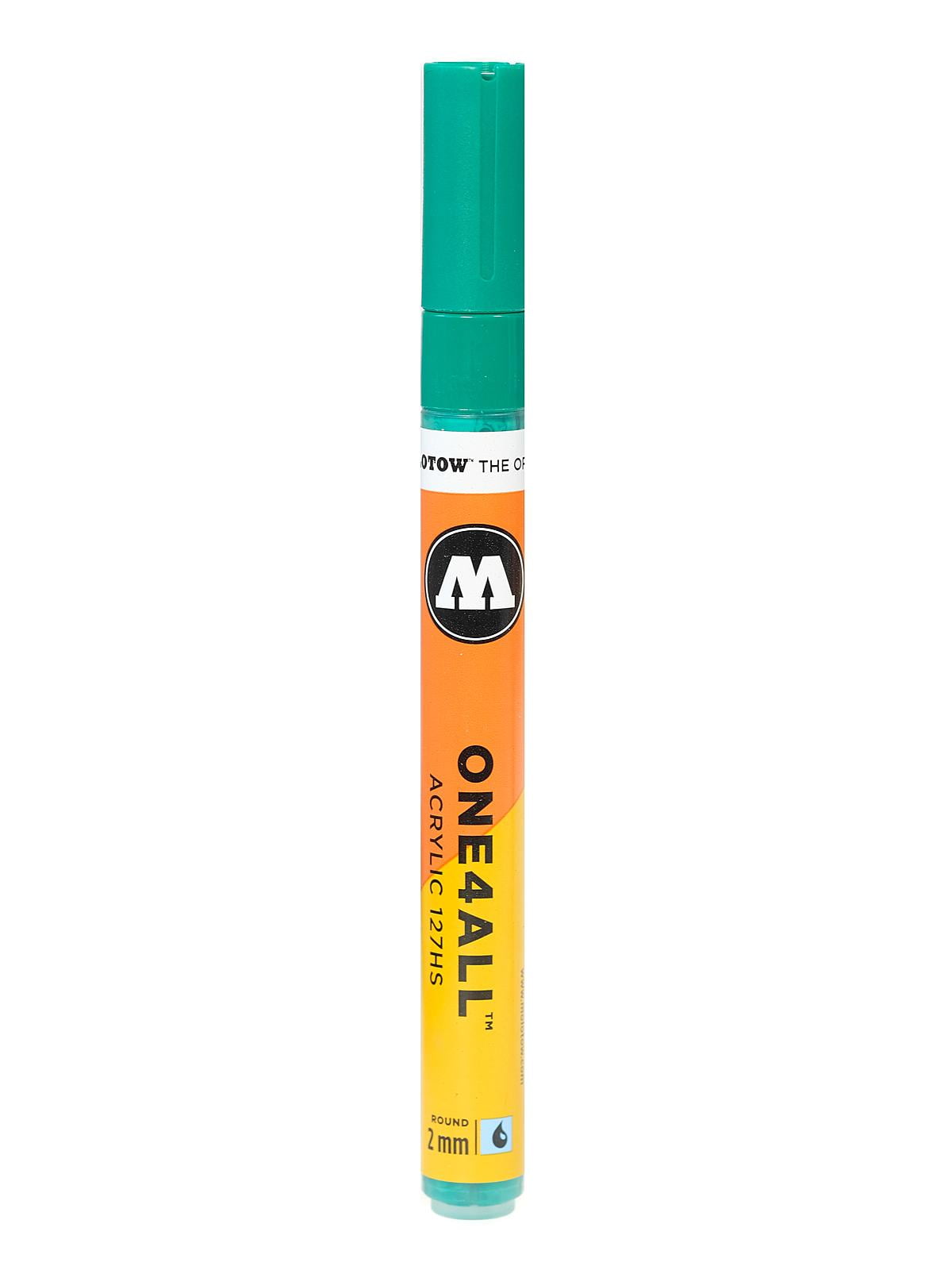 One4All Acrylic Paint Markers 2 mm, lagoon blue, 206 (pack of 6 ...