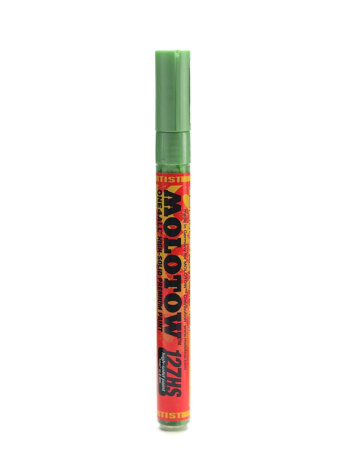 One4All Acrylic Paint Markers 2 mm, metallic light green, 226 (pack of ...