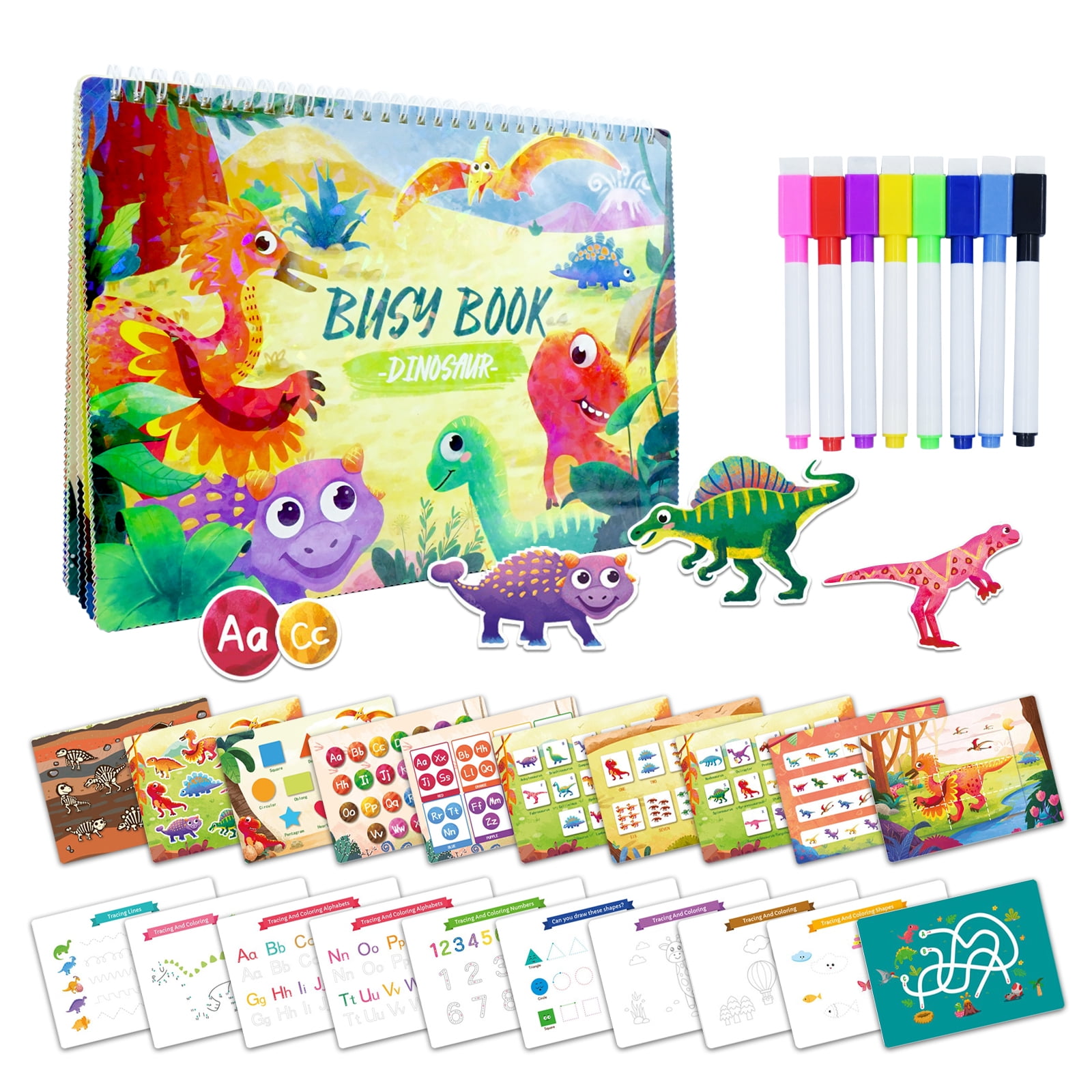 OneAndes Montessori Busy Book for Toddlers 3-5, Preschool Learning ...