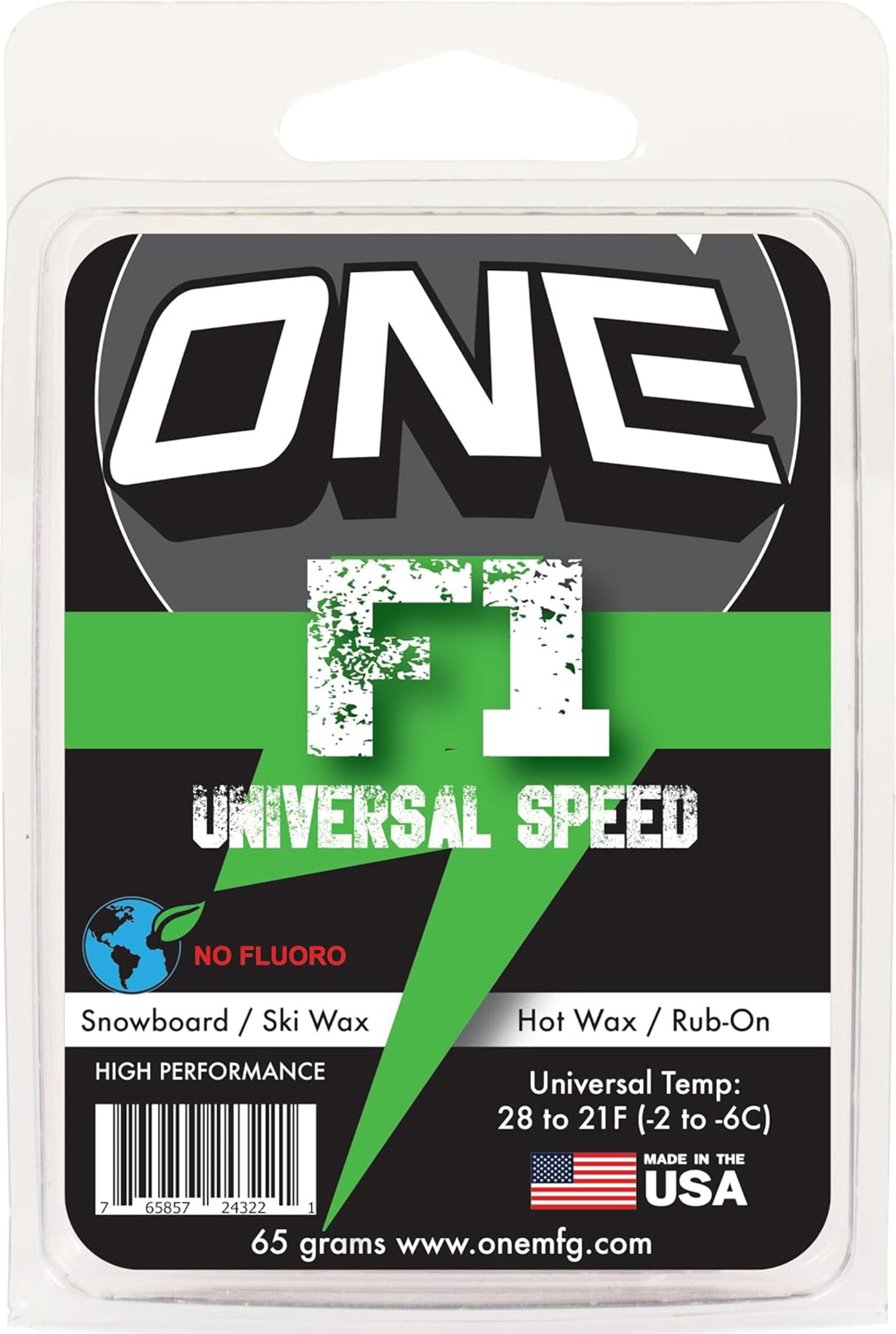 OneBall F1 All Temp Wax White 65g - Walmart.com