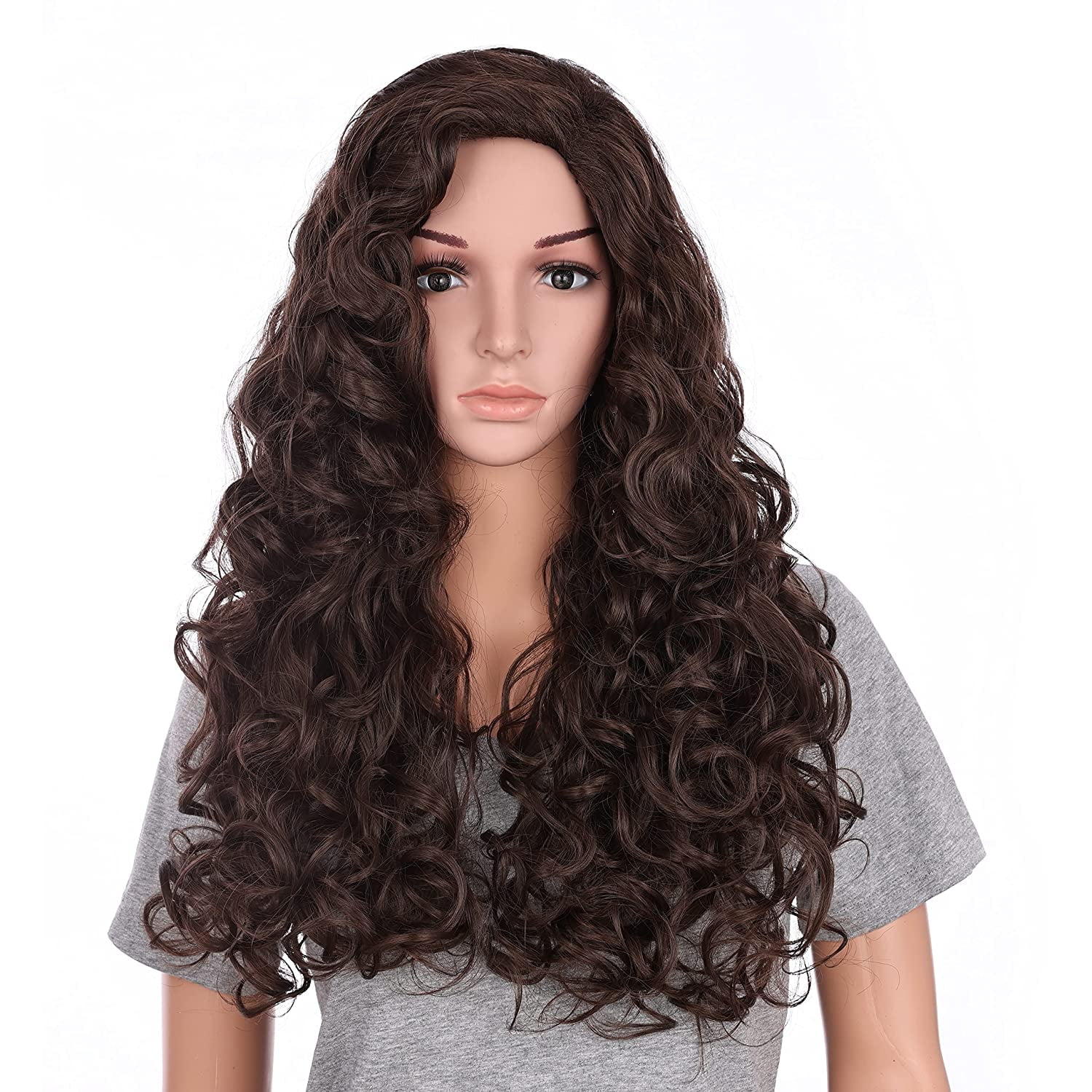 OneDor Long Hair Curly Full Head Halloween Wigs Cosplay Costume Party ...