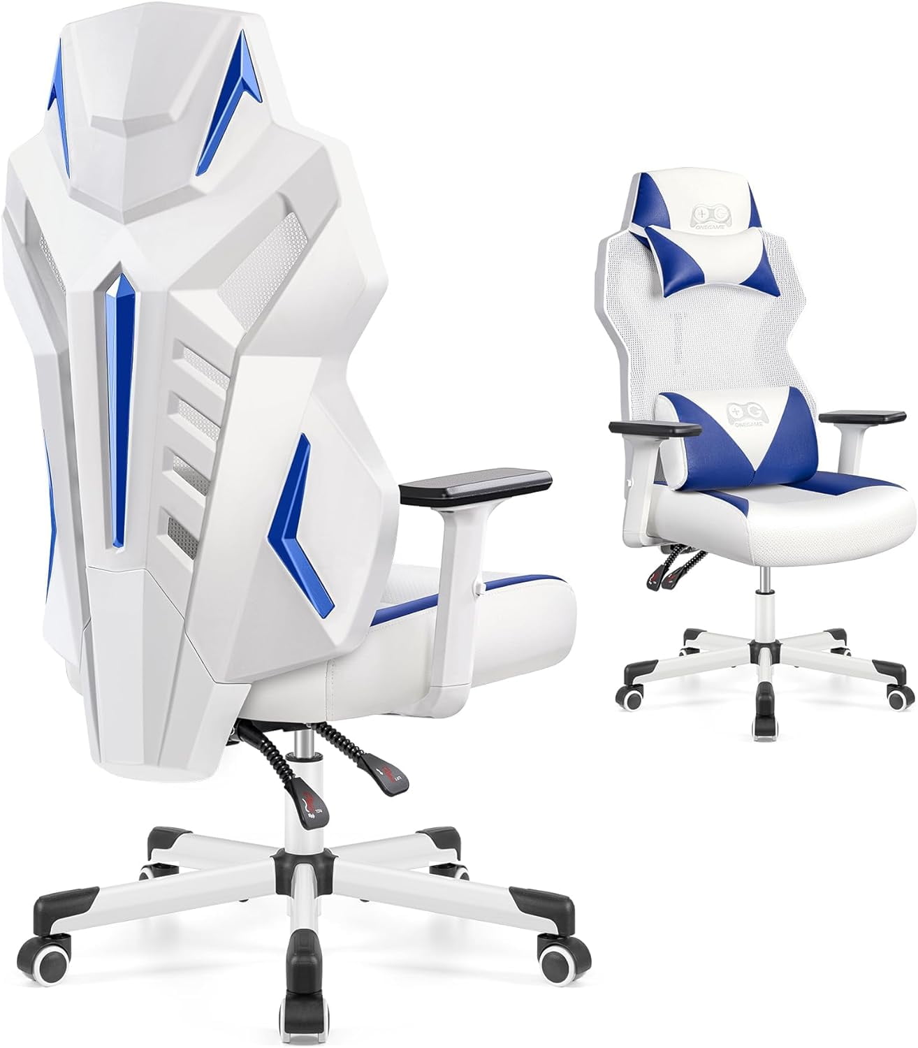 OneGame Video Gaming Chair, Breathable Computer Racing Style Swivel ...