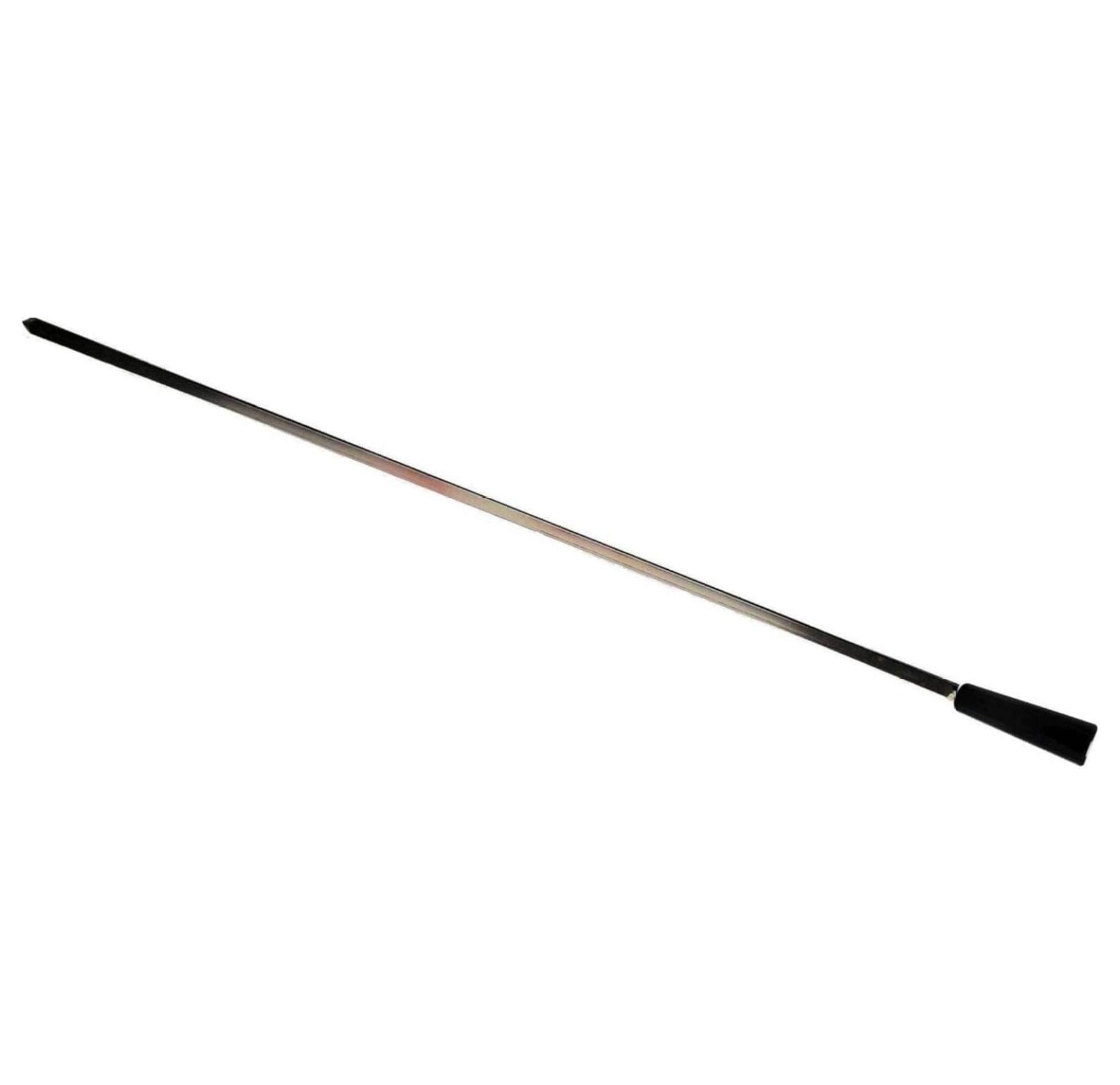 OneGrill 24” x 5/16” Square Chrome Steel Grill Rotisserie Spit Rod with ...