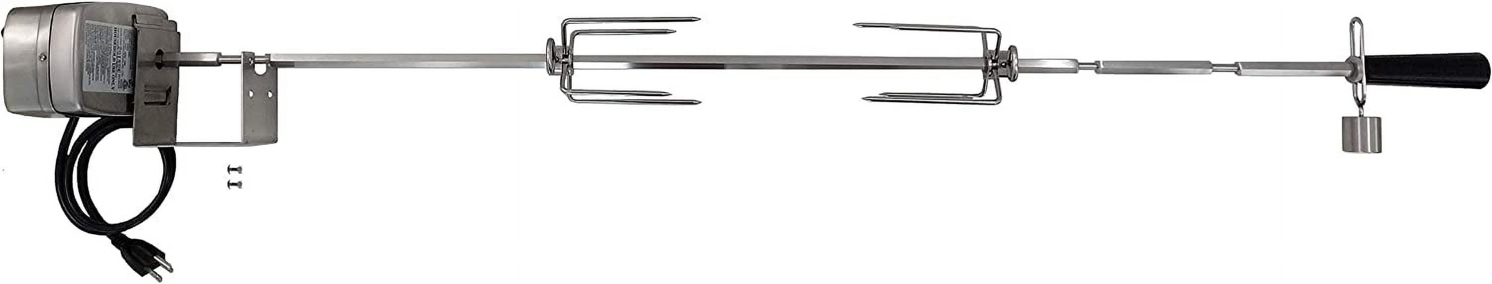 OneGrill 3WSS47 Stainless Steel Rotisserie(Works with Weber 400 Series 4 Burner Genesis II E-410 ...