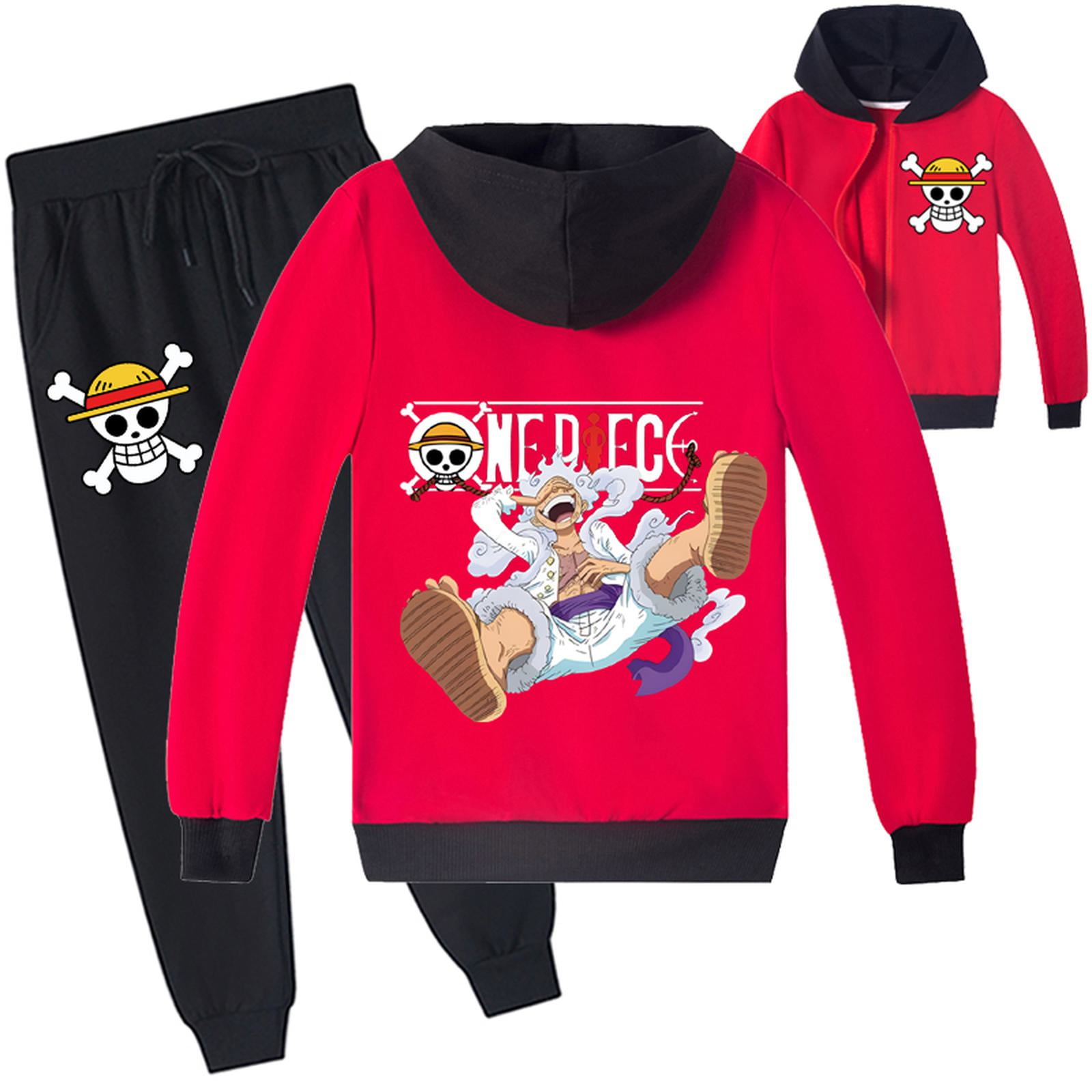 OnePiece Cartoon One Piece Zip Set for Kids - Adventure Awaits with ...