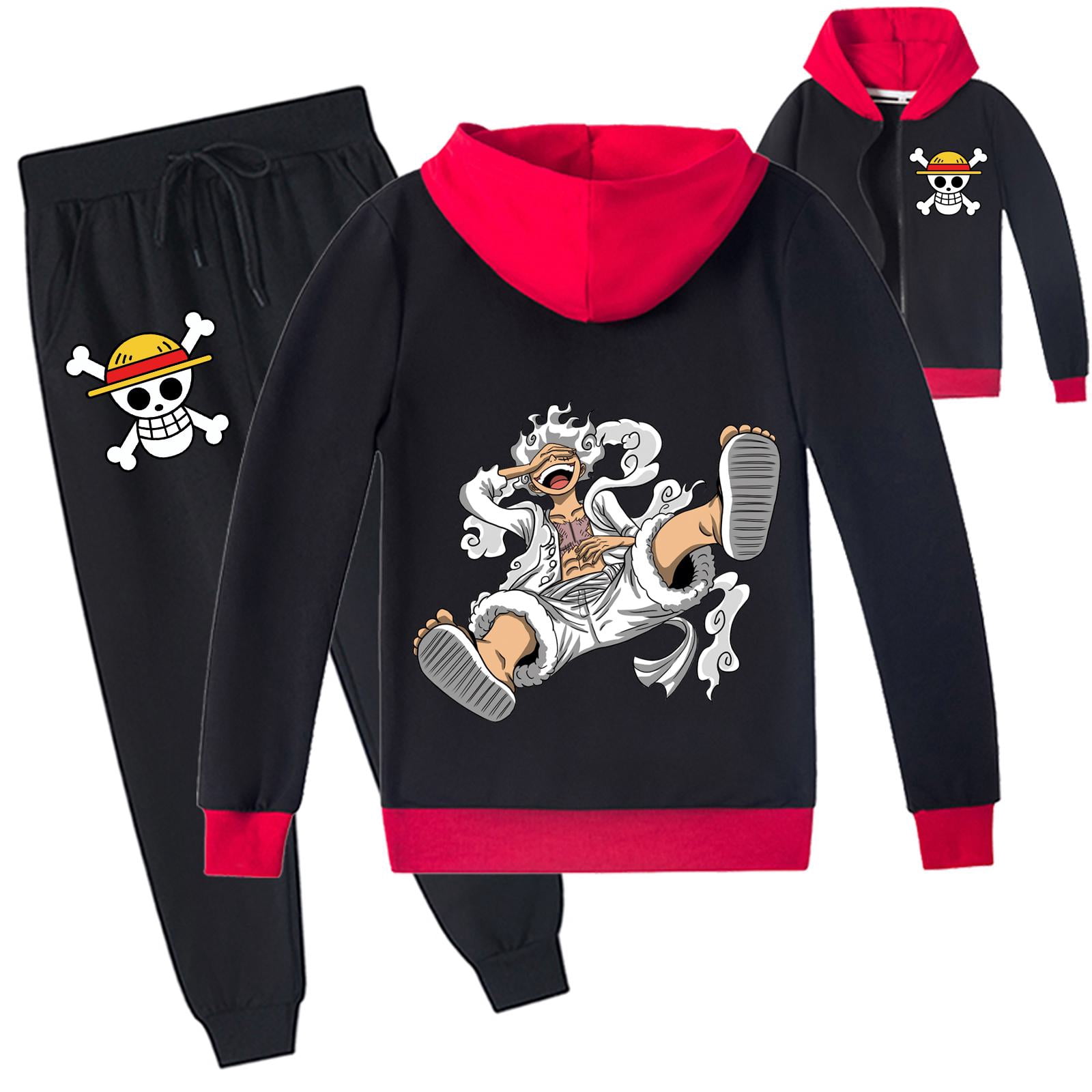OnePiece Cartoon One Piece Zip-Up Suit for Kids - Perfect for Boys and ...