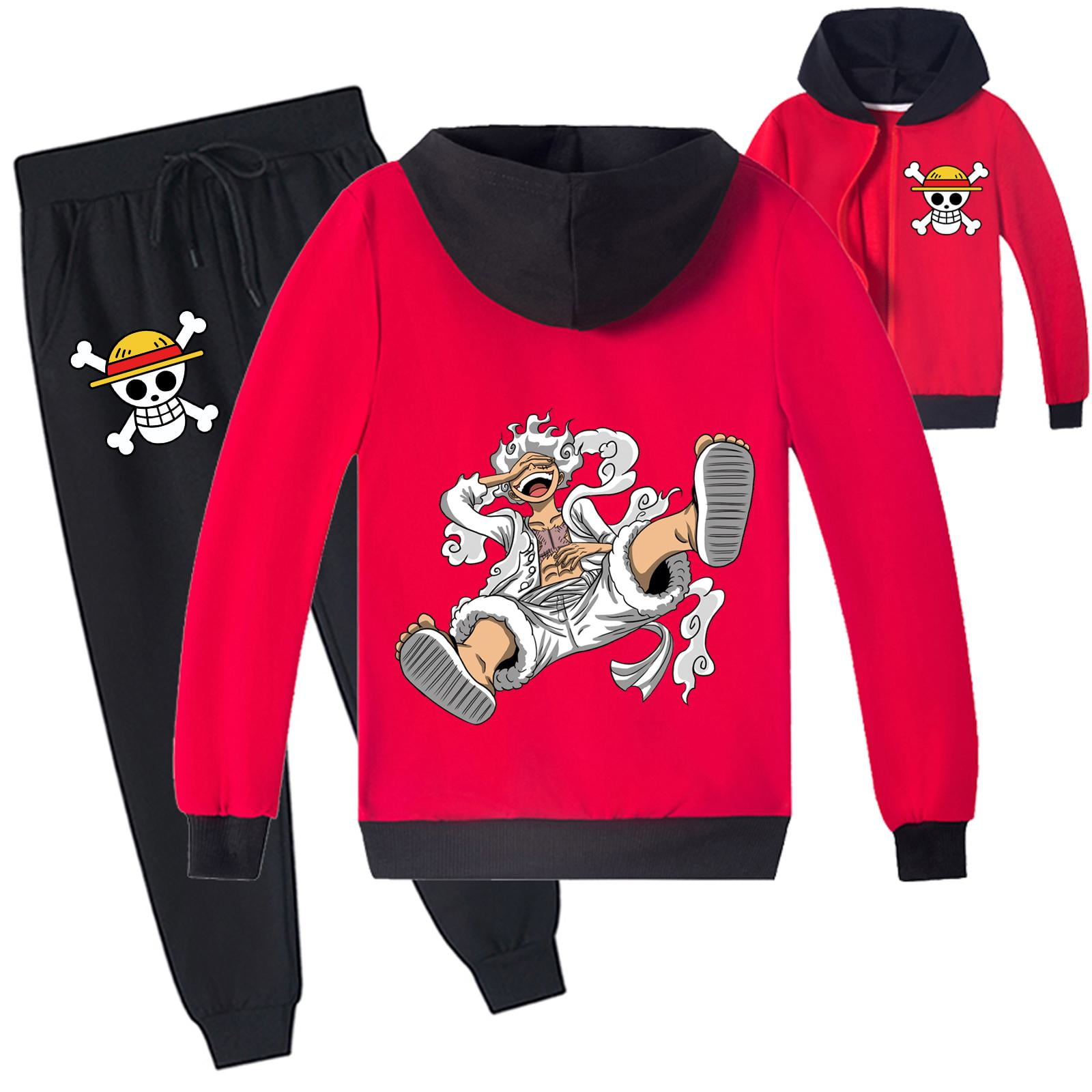 OnePiece Cartoon One Piece Zip-Up Suit for Kids - Perfect for Boys and ...