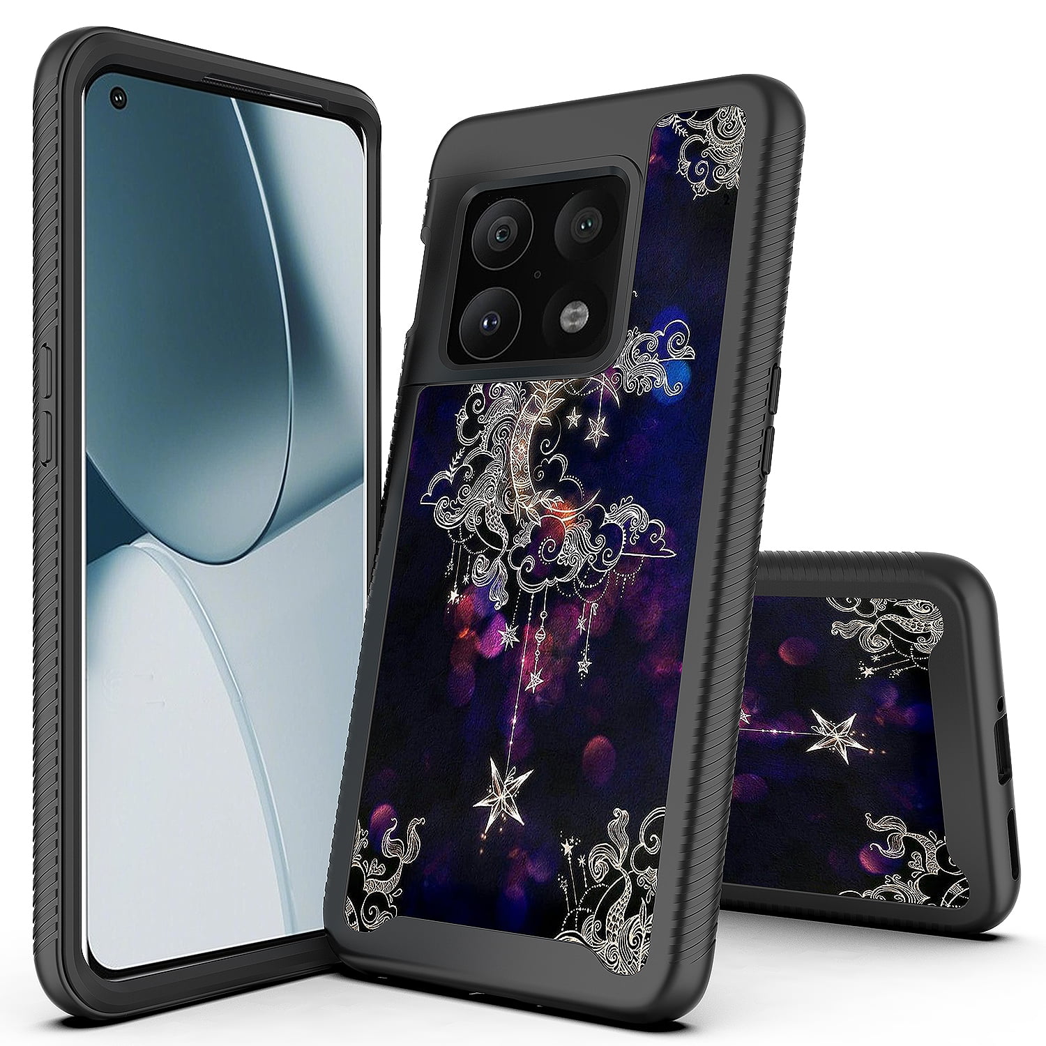 OnePlus 10T Case, Rosebono Hybrid Graphic Design Pattern Hard Back ...