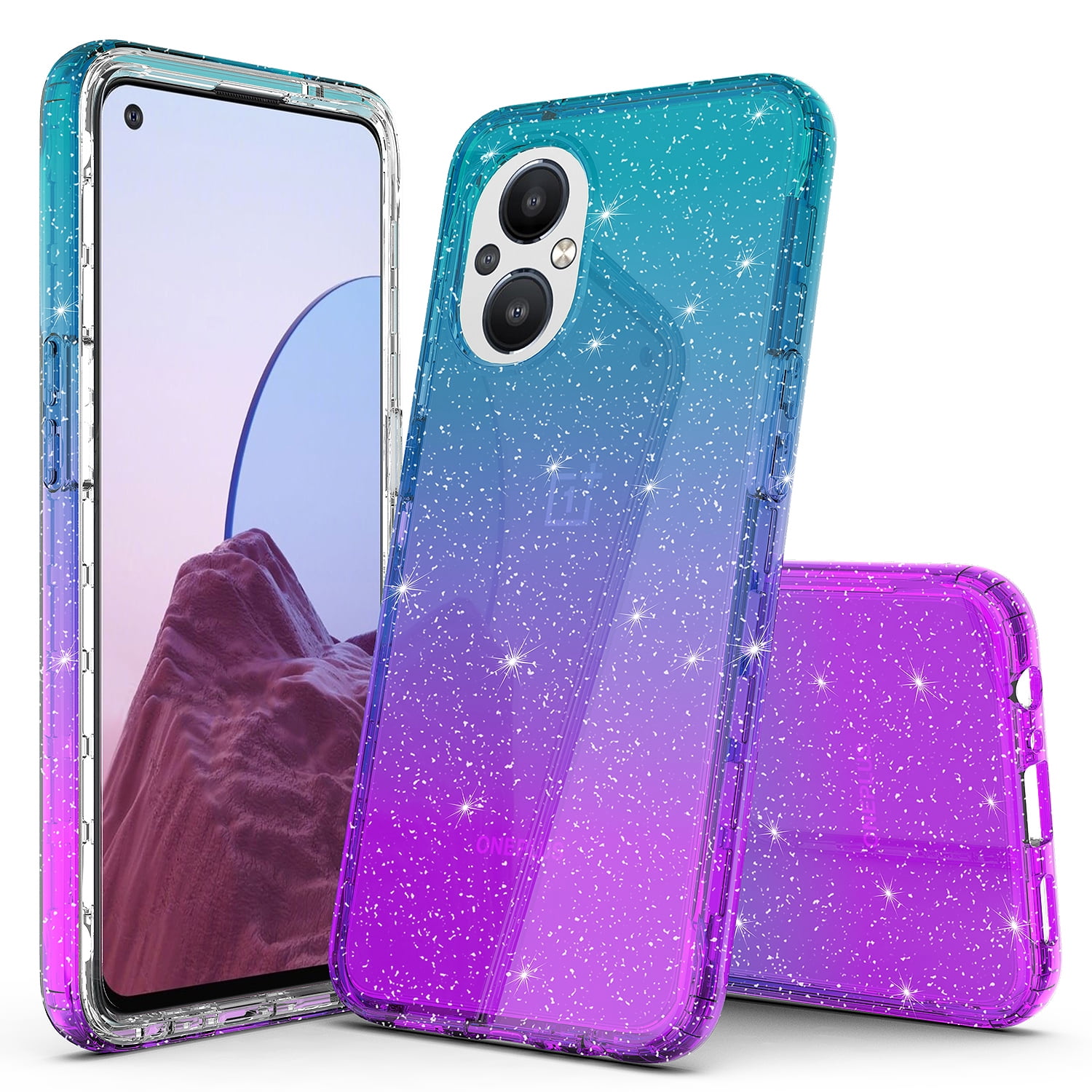 OnePlus Nord N20 5G Case, Rosebono Hybrid Glitter Sparkle Transparent ...