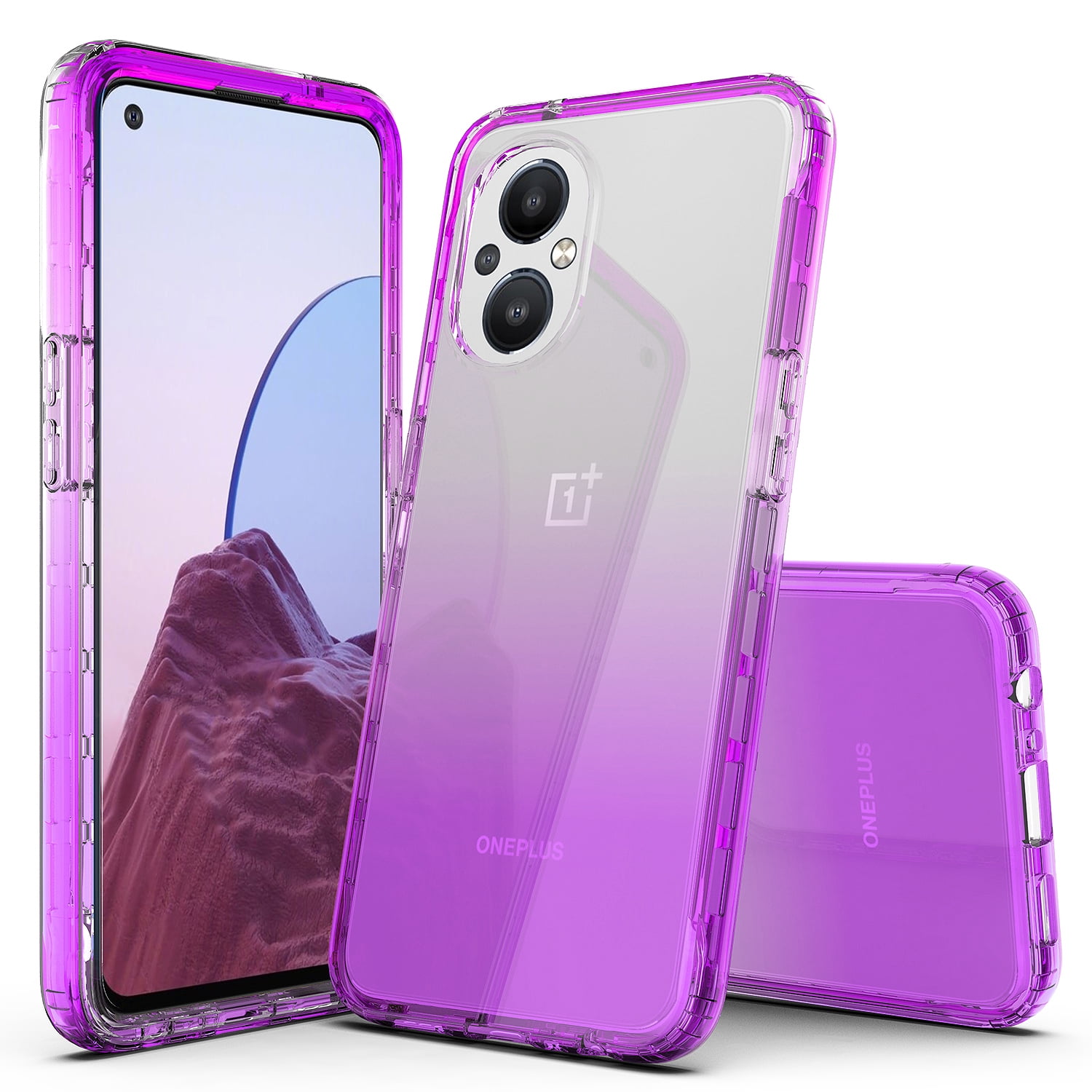 OnePlus Nord N20 5G Case, Rosebono Hybrid Gradient Transparent Soft ...