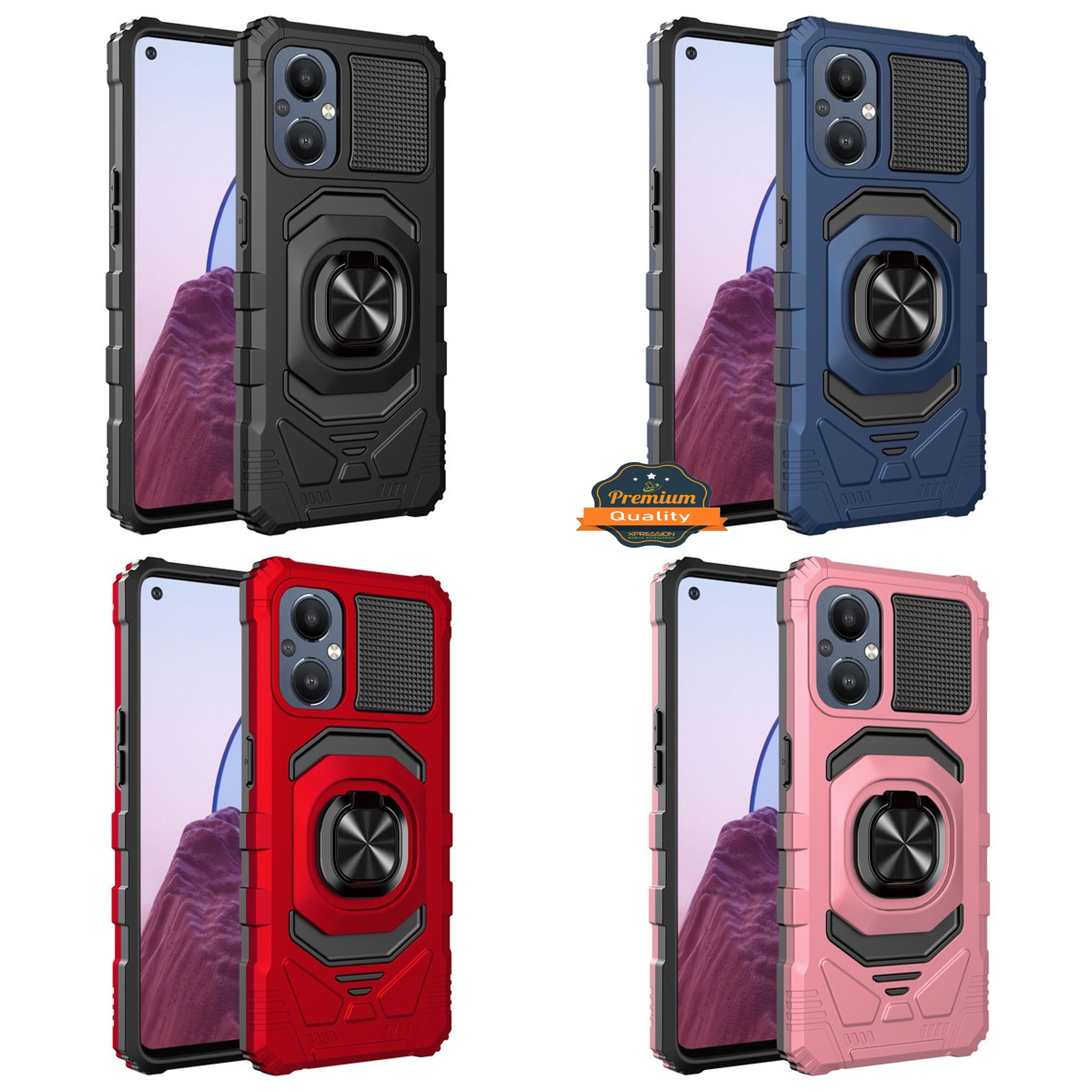 For OnePlus Nord N20 5G Hybrid Magnetic Car Mount Ring Kickstand Stand ...