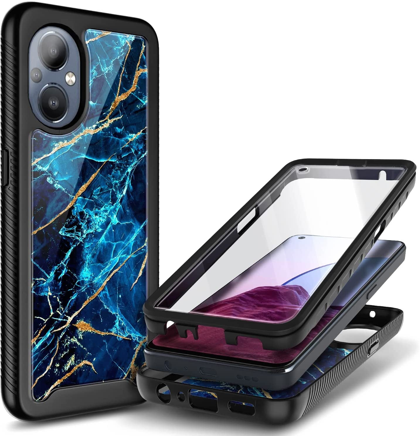 OnePlus Nord N20 5G Phone Case with [Built-in Screen Protector ...