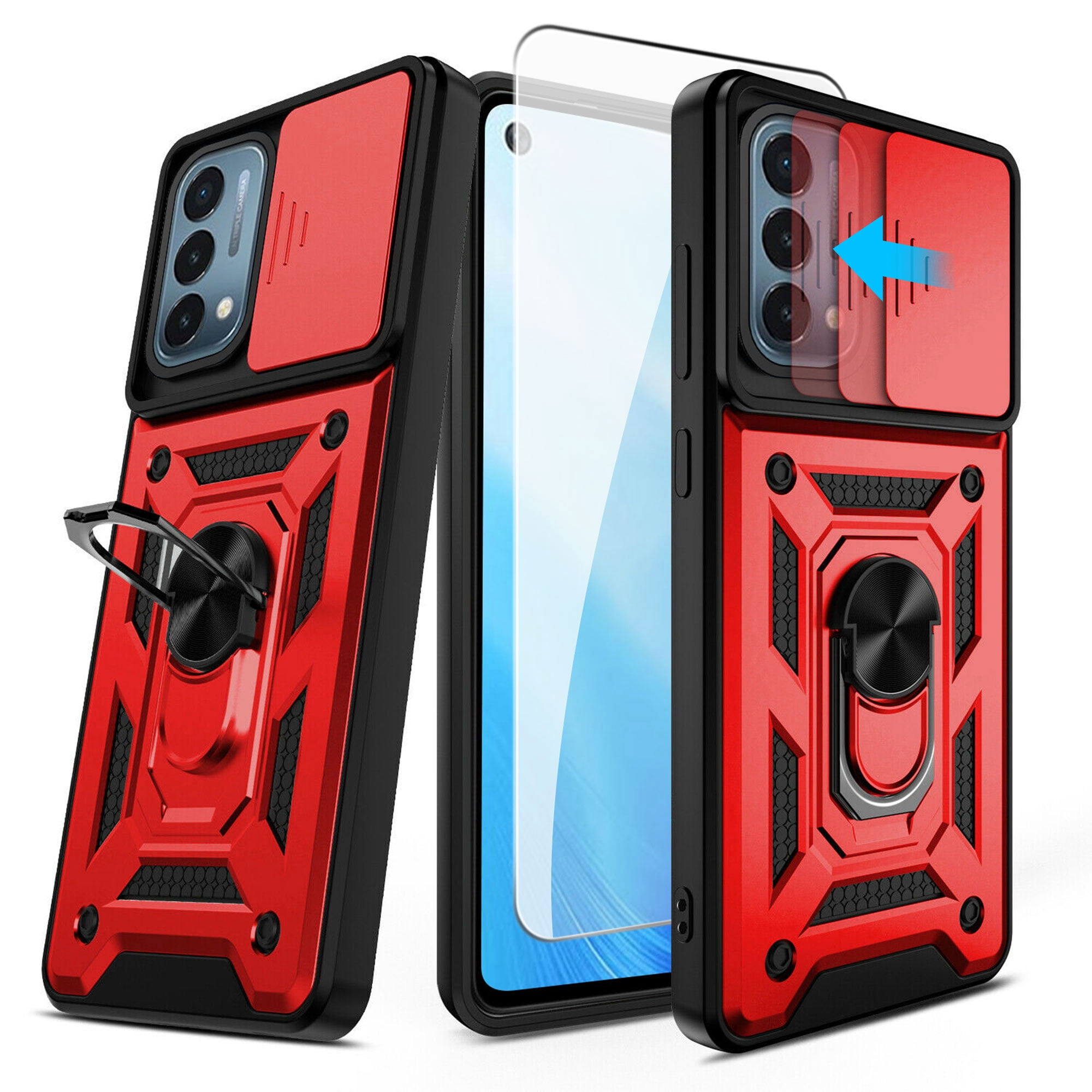 OnePlus Nord N200 5G Case with Tempered Glass Screen Protector, Dteck ...