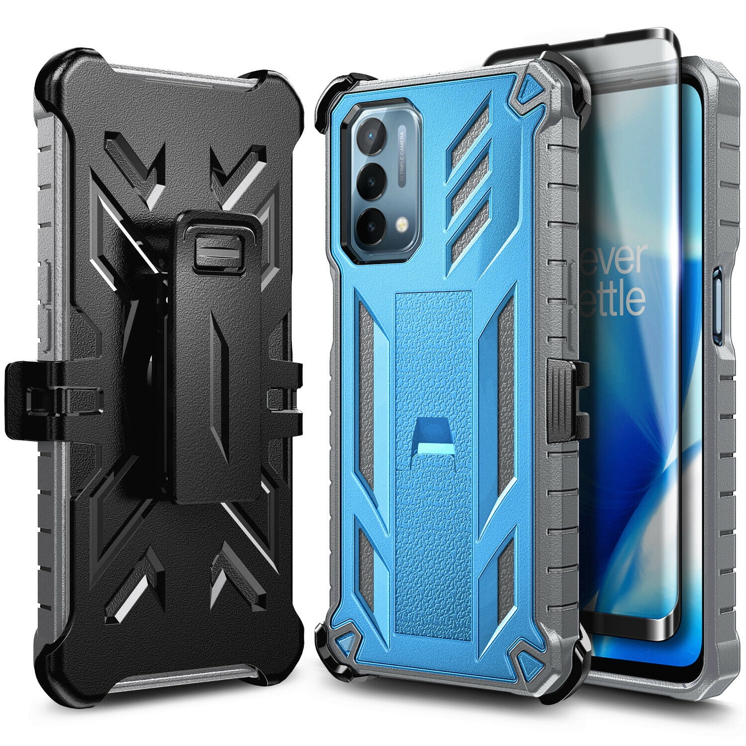 OnePlus Nord N200 5G Phone Case with Tempered Glass Screen Protector ...