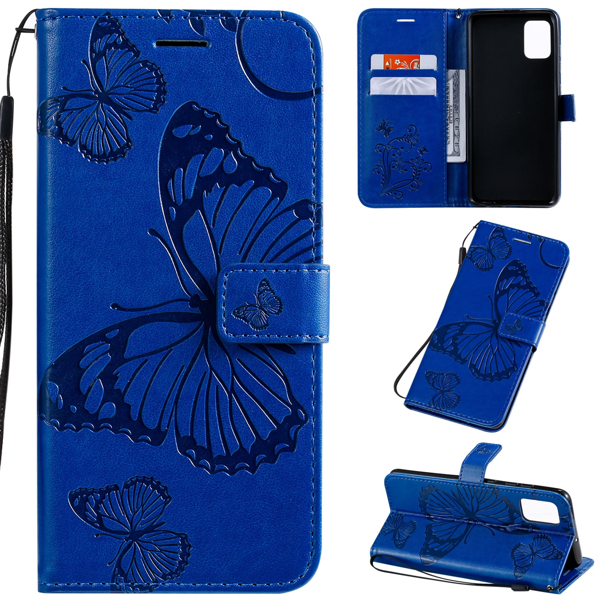 OnePlus Nord N200 5G Wallet Case, Dteck Embossed Butterfly PU Leather ...