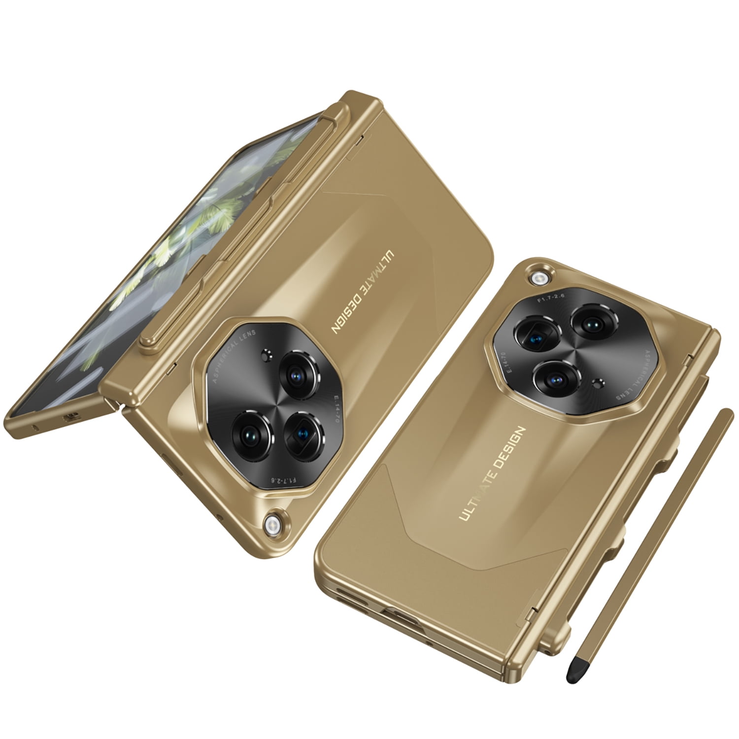 for OnePlus Open Case with Front Screen Protector Pencil Holder ...