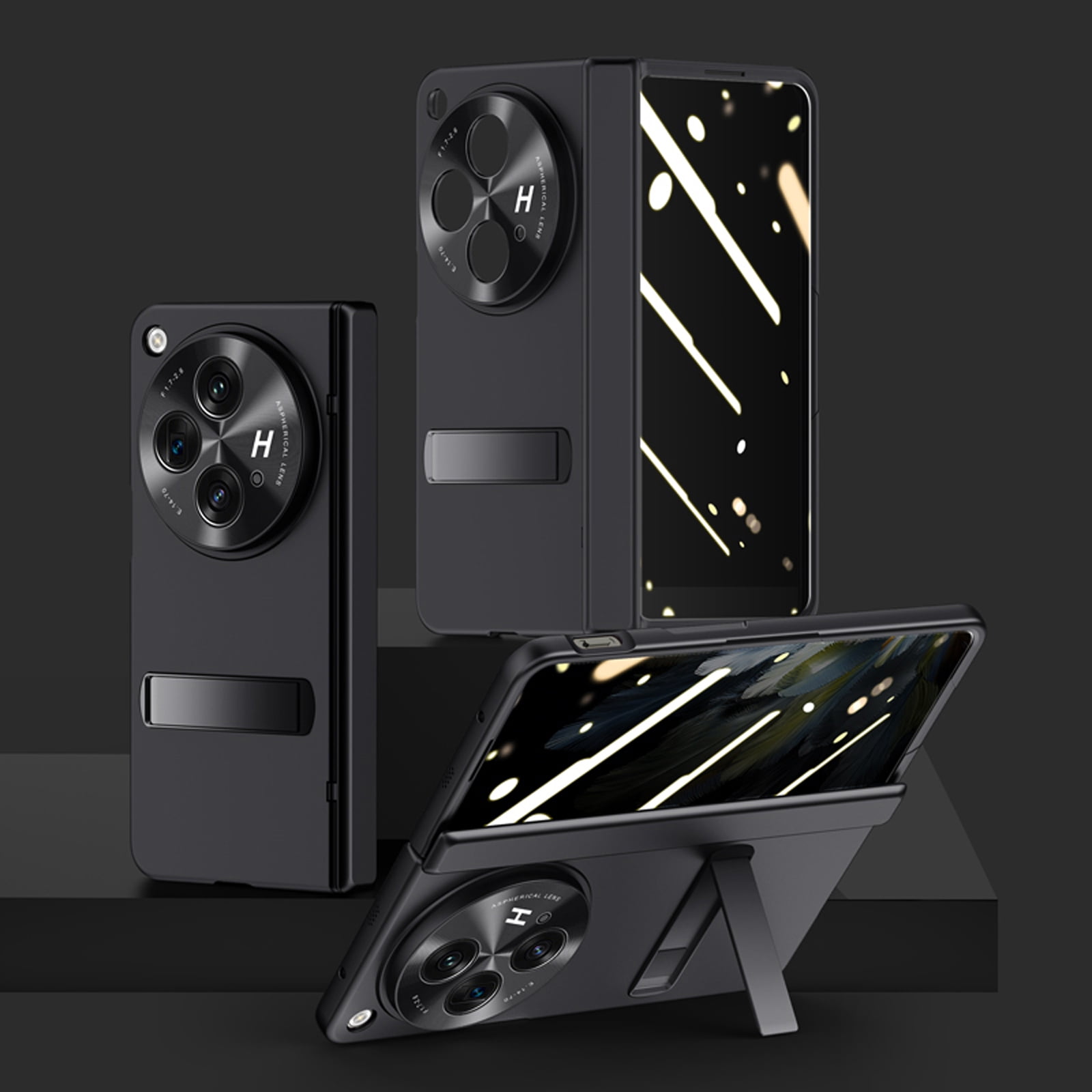 for OnePlus Open Case, Hinge Protection with Kickstand & Full ...