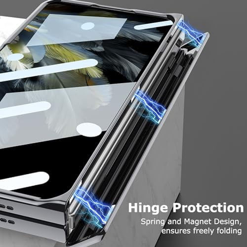 for OnePlus Open Clear Case with Magnetic Hinge Protection, [Built in ...