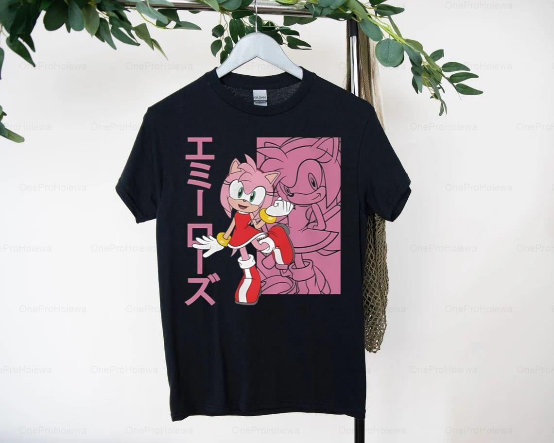 OneProHoiewa Amy Rose Sonic The Hedgehog Cute Gamer Fan Tee, for men ...