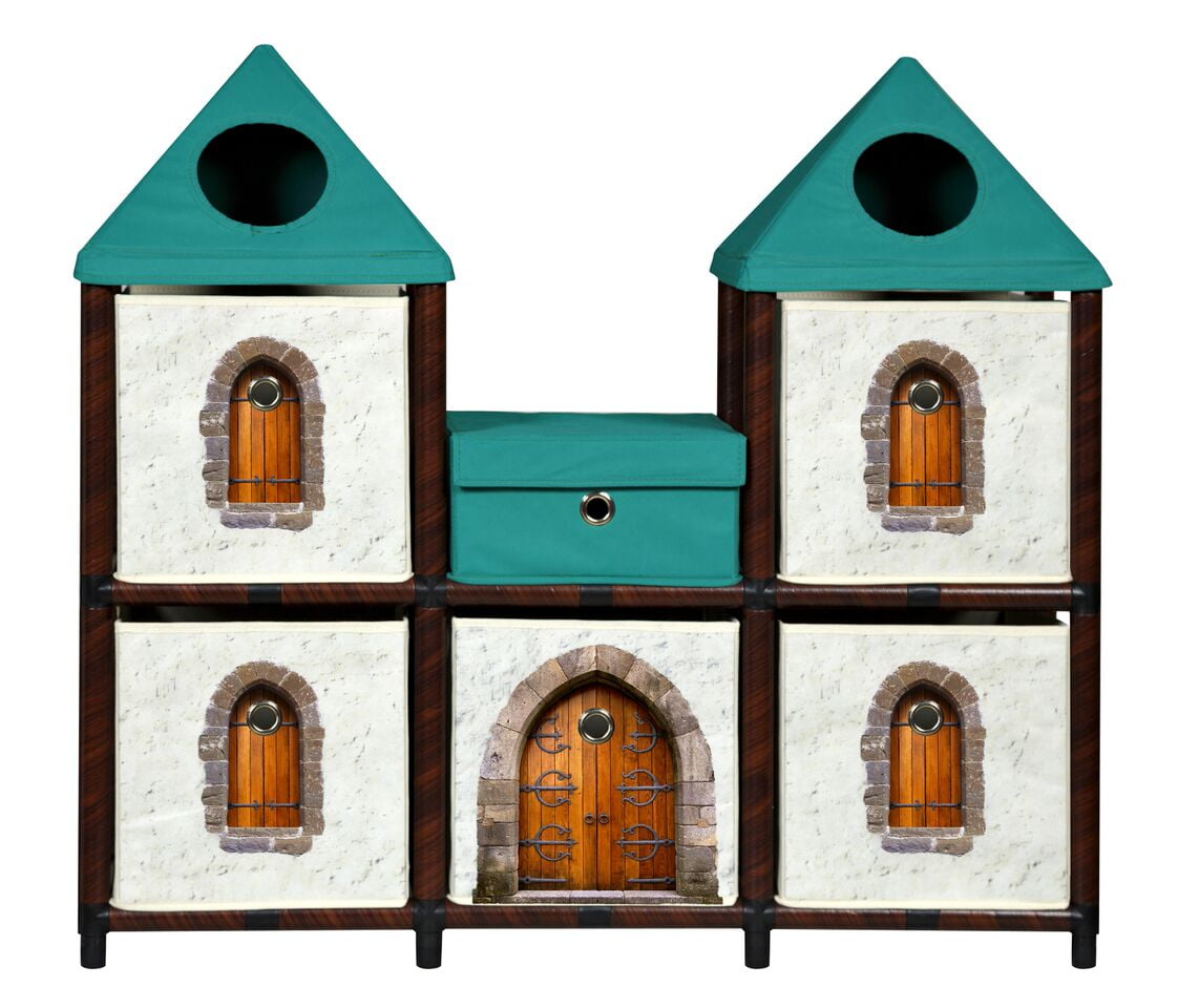 OneSpace Kids Fantasy Fort Storage Unit, Green and Brown - Walmart.com