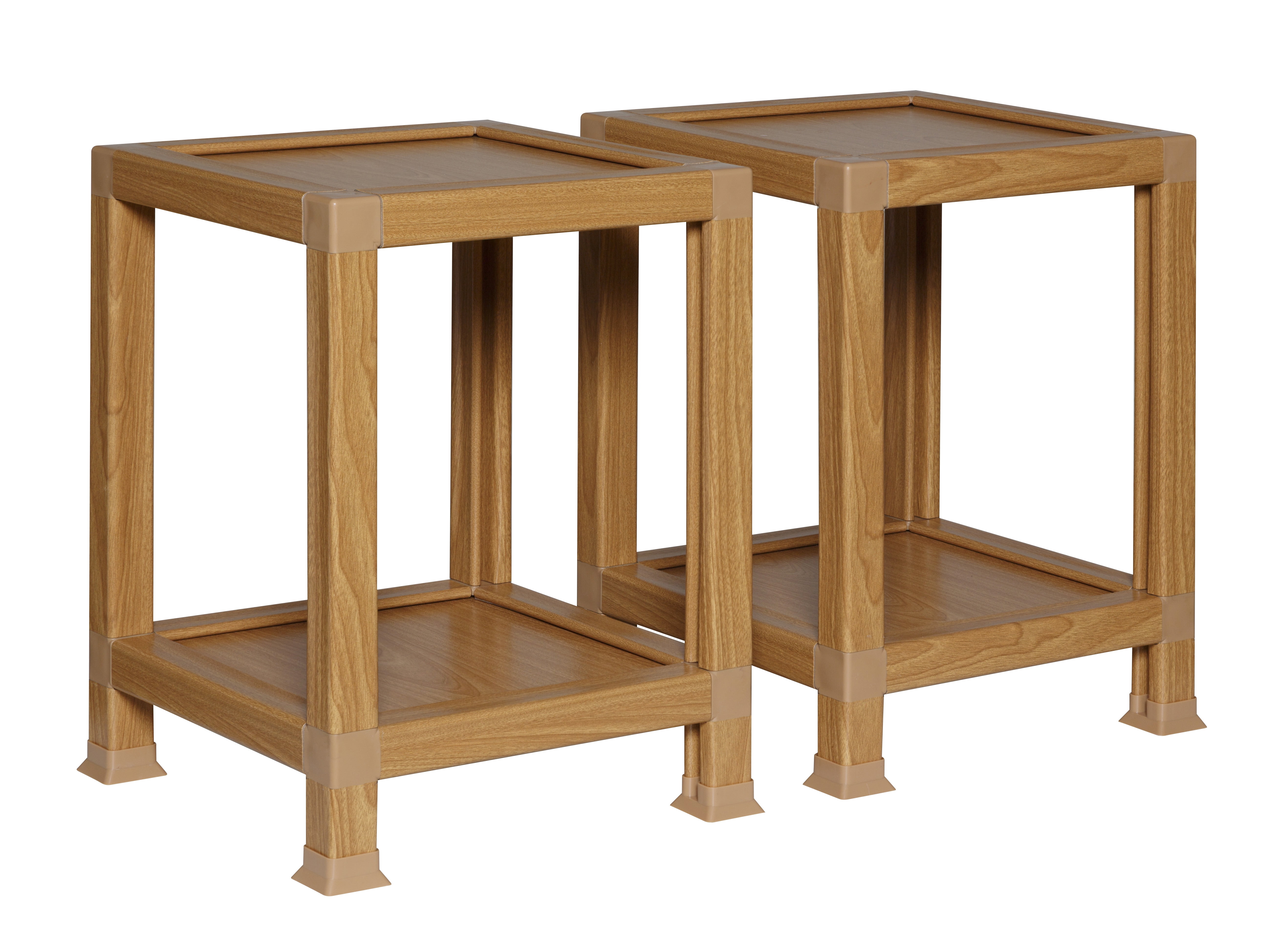 OneSpace Recycled Paper End Tables, Oak (Set of 2) - Walmart.com